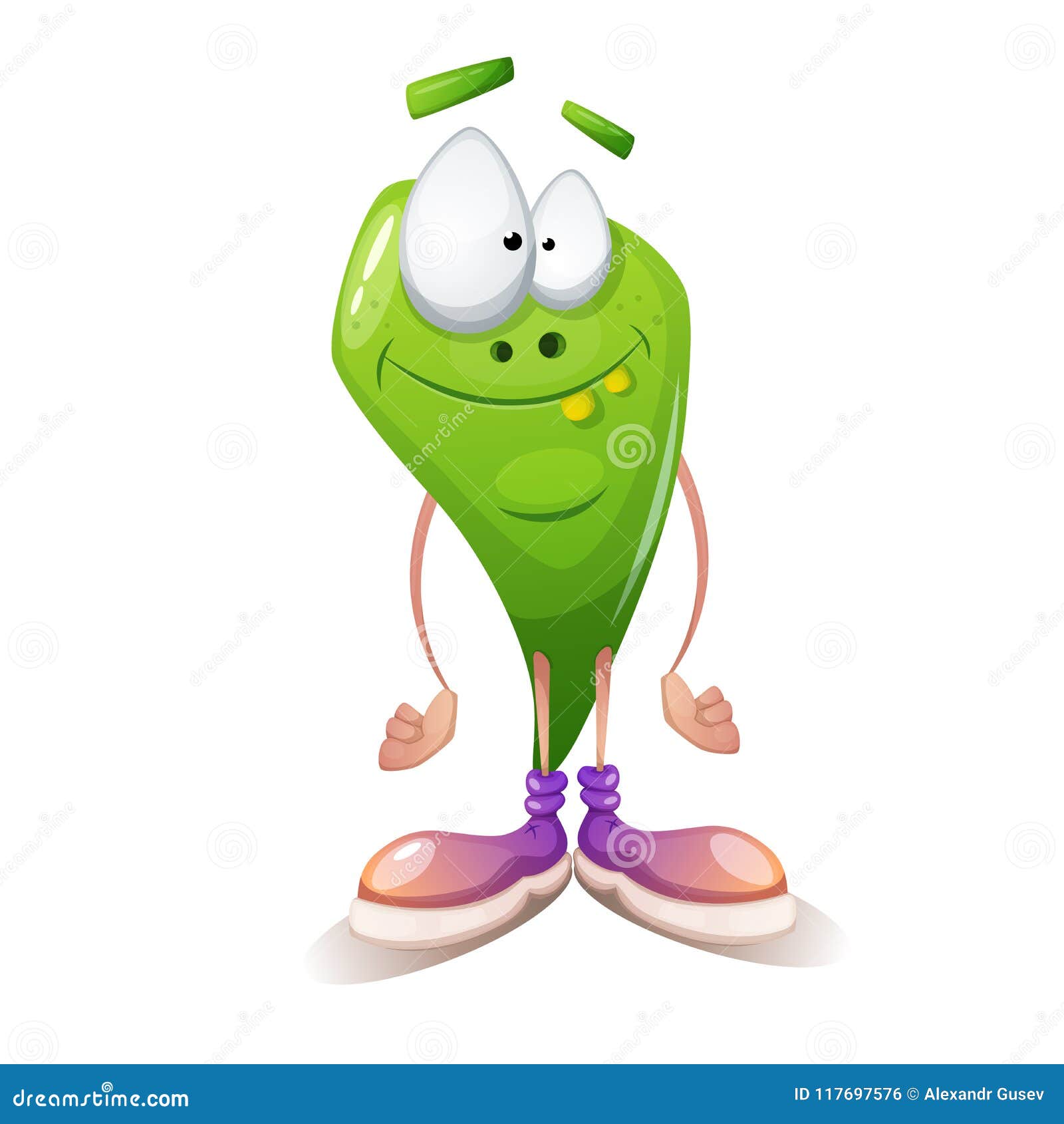 Funny, Cute, Crazy Worm Character. Stock Vector - Illustration of ...
