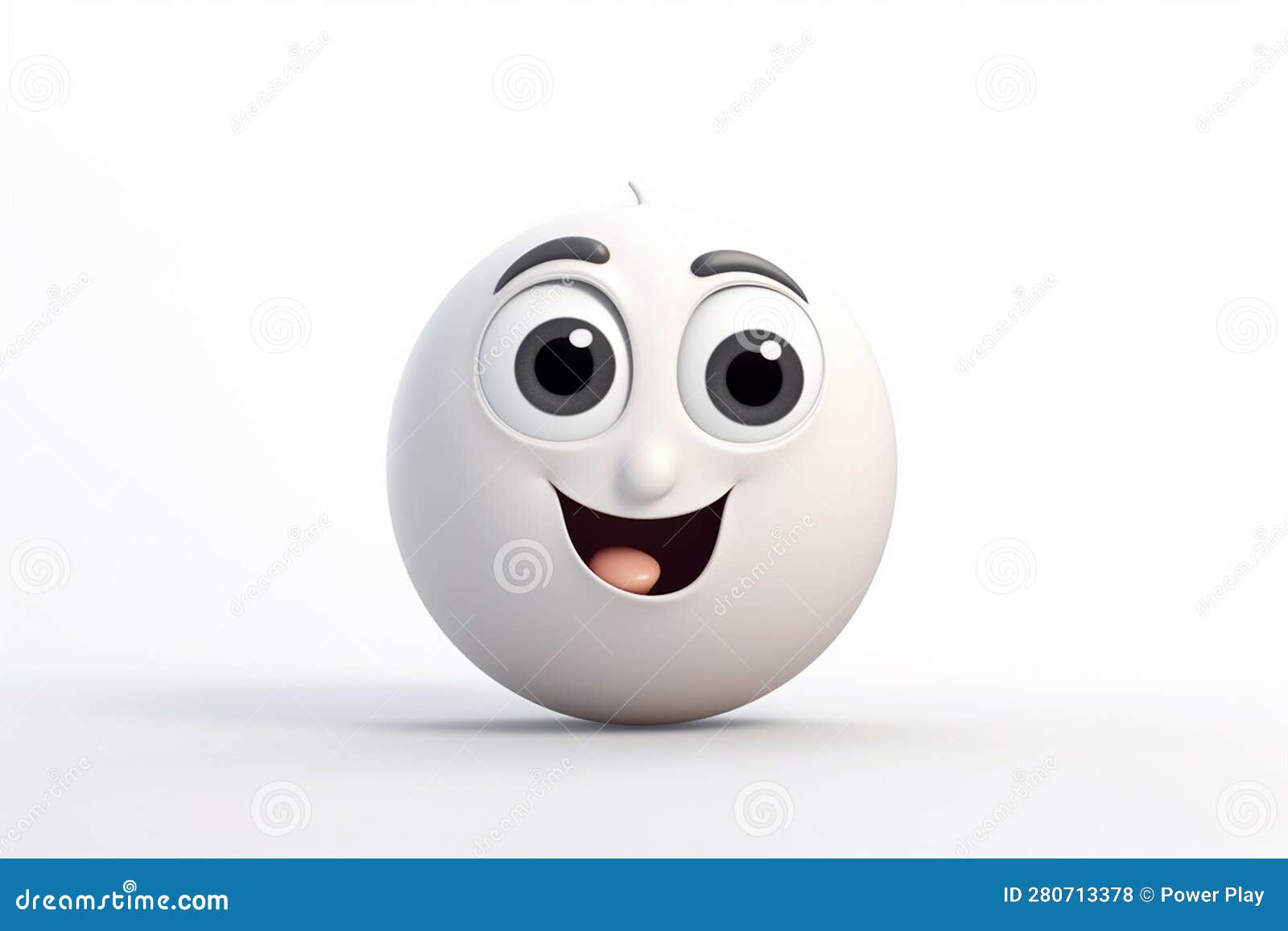 Funny and Cute Emoji . 3d Render Illustration Stock Illustration ...