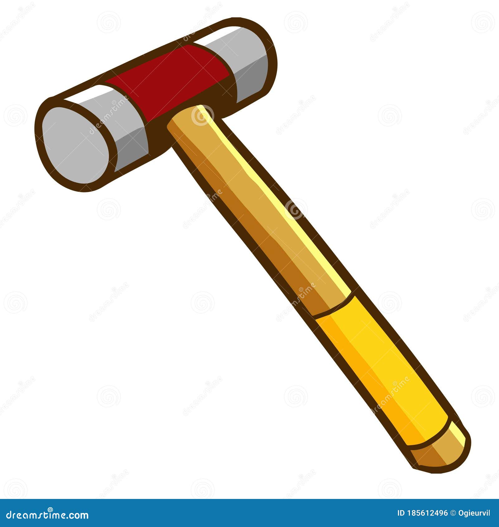 Hammer in Cartoon - Vector. Stock Vector - Illustration of funny ...