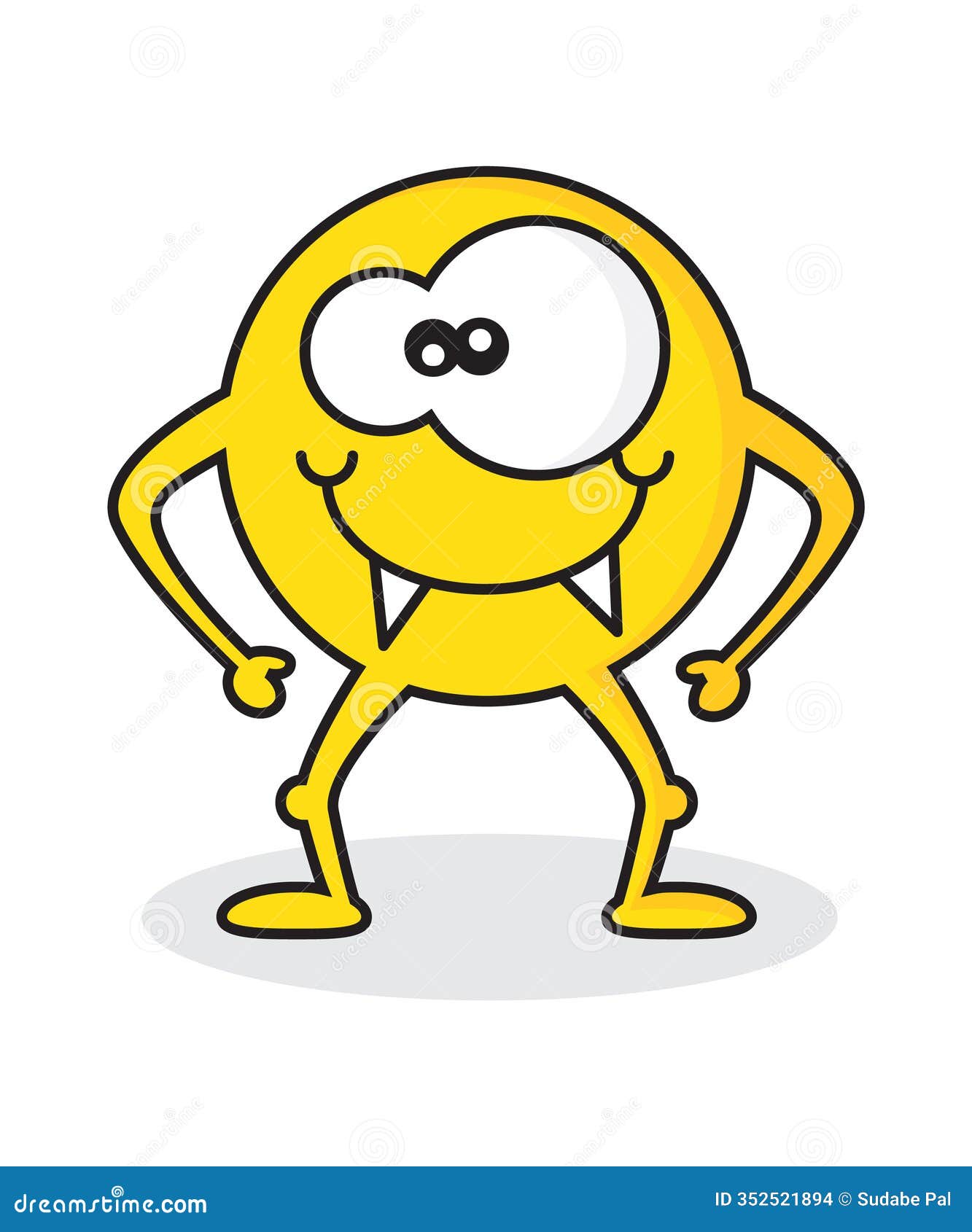 Funny Monsters Cartoons Character Stock Vector - Illustration of goofy ...