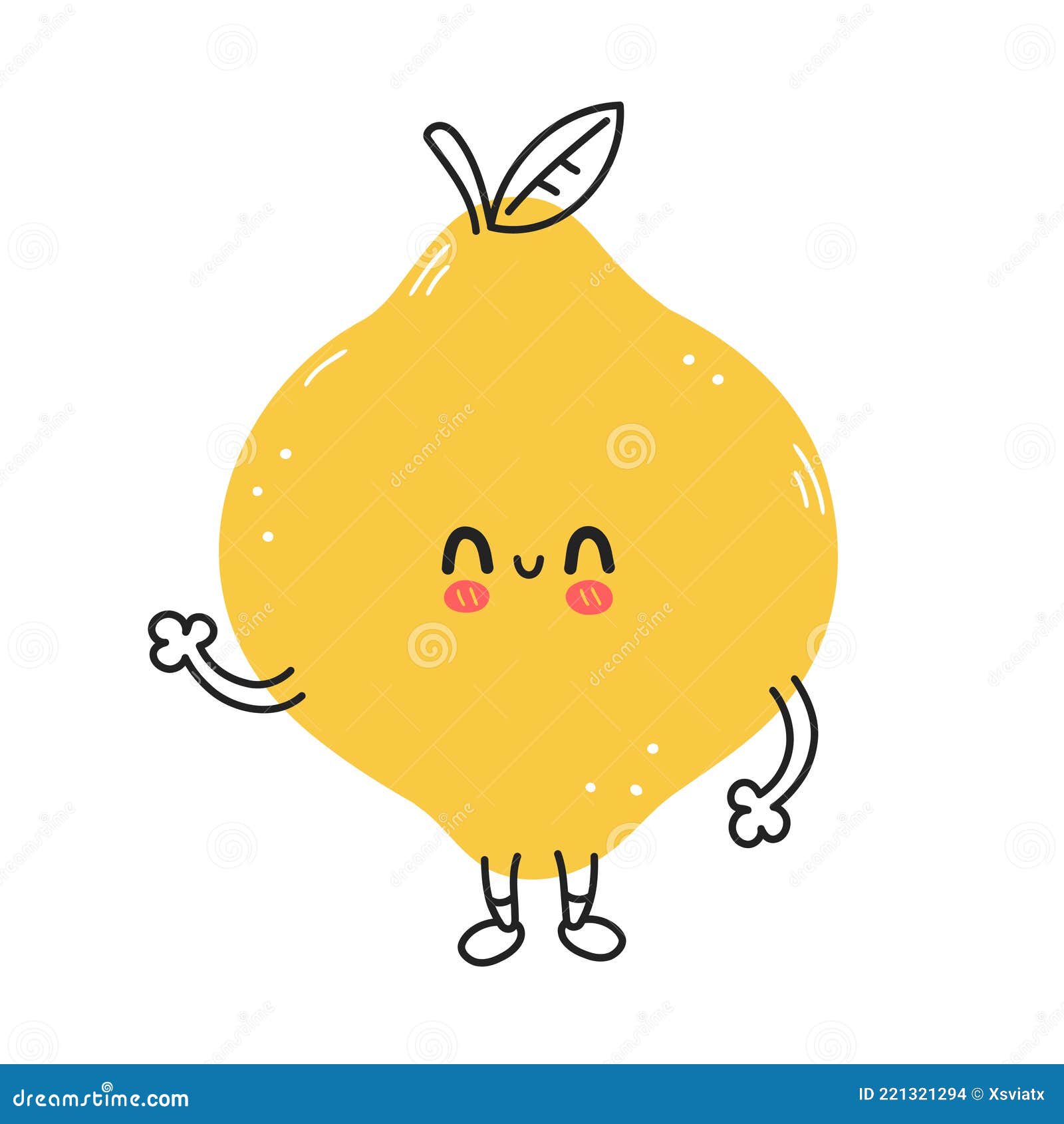 Funny Cute Vector Cartoon Illustration Icon Stock Vector - Illustration ...