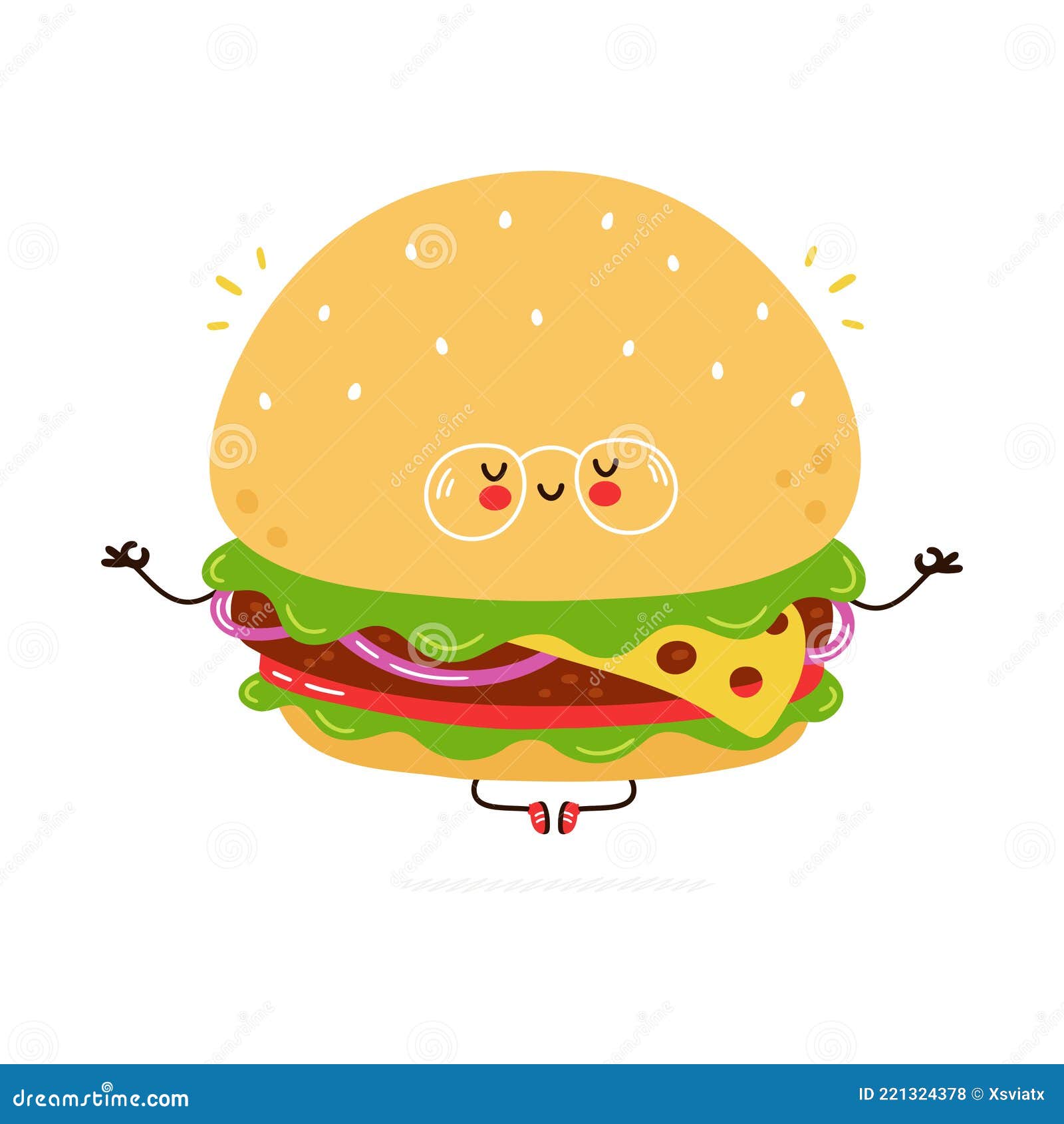 Funny Cute Vector Cartoon Illustration Icon Stock Vector - Illustration ...