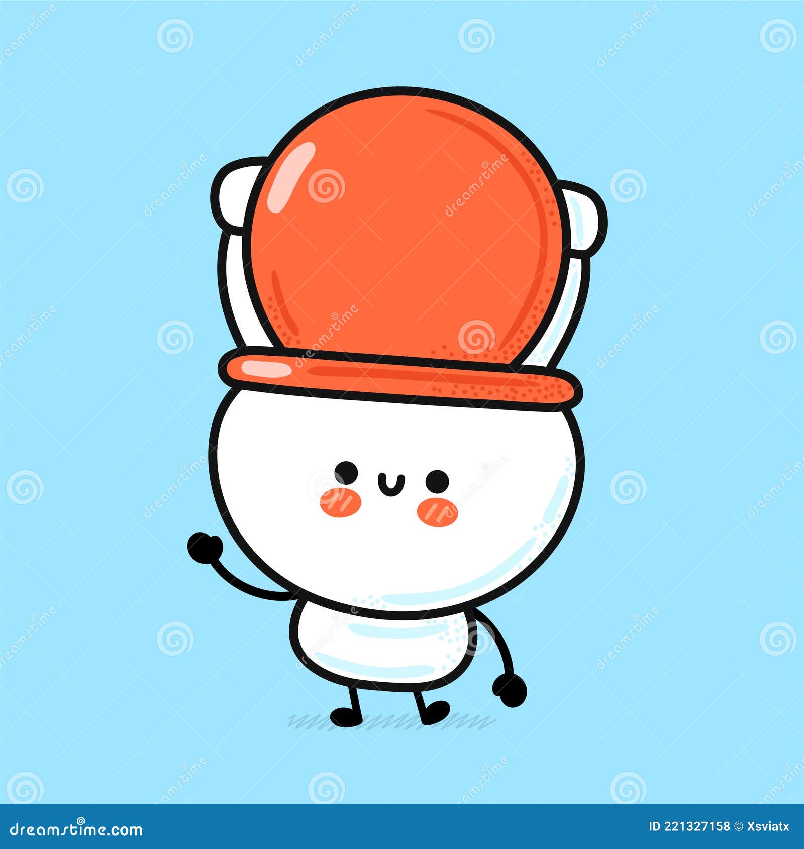 Funny Cute Vector Cartoon Illustration Icon Stock Vector - Illustration ...