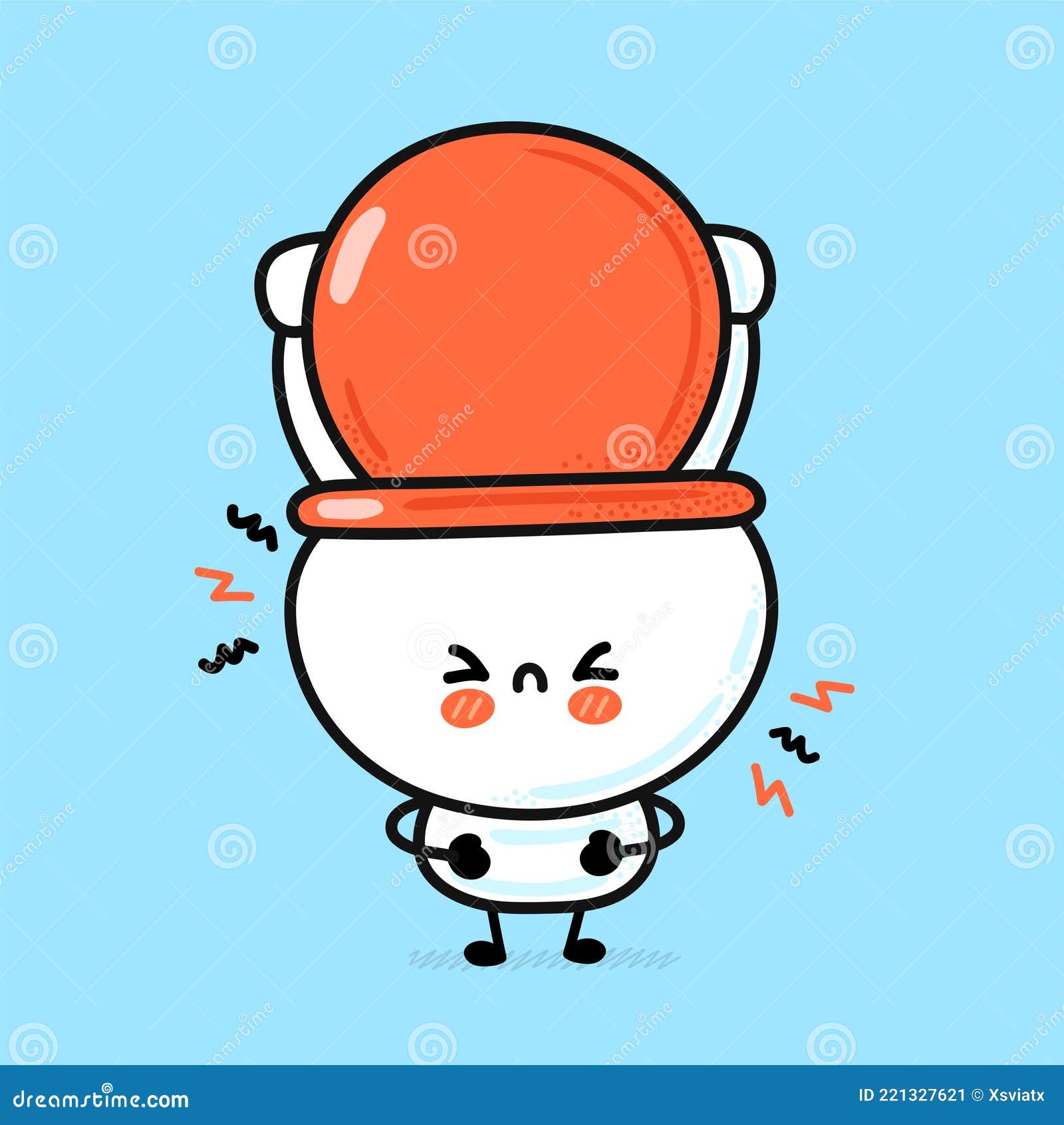 Funny Cute Vector Cartoon Illustration Icon Stock Vector - Illustration ...