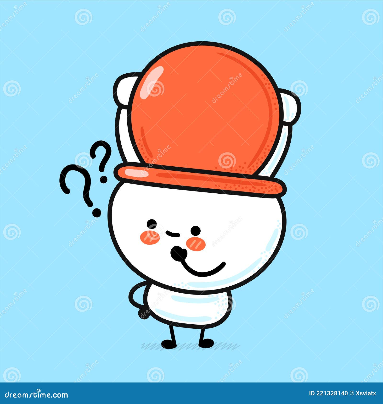 Funny Cute Vector Cartoon Illustration Icon Stock Vector - Illustration ...