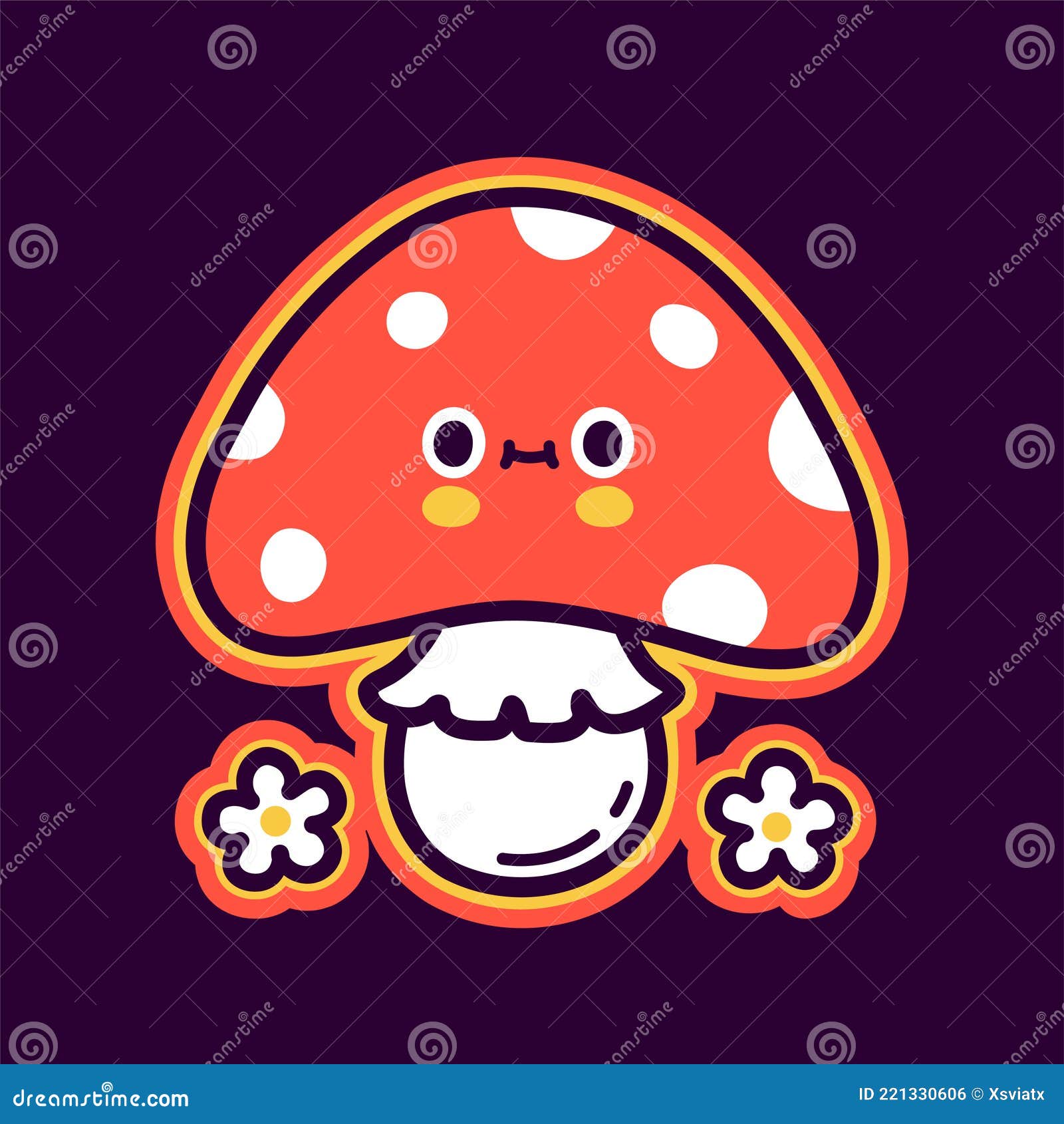 Funny Cute Vector Cartoon Illustration Icon Stock Vector - Illustration ...