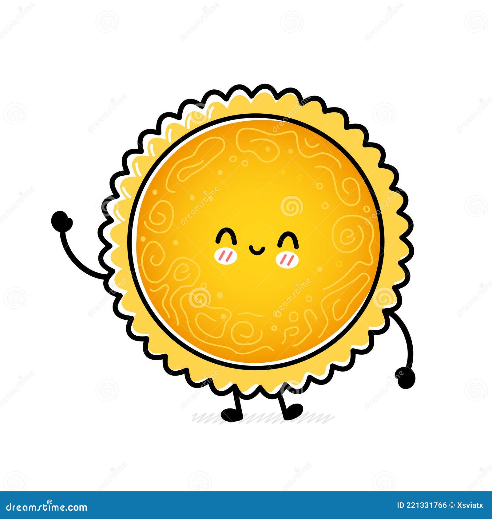 Funny Cute Vector Cartoon Illustration Icon Stock Vector - Illustration ...