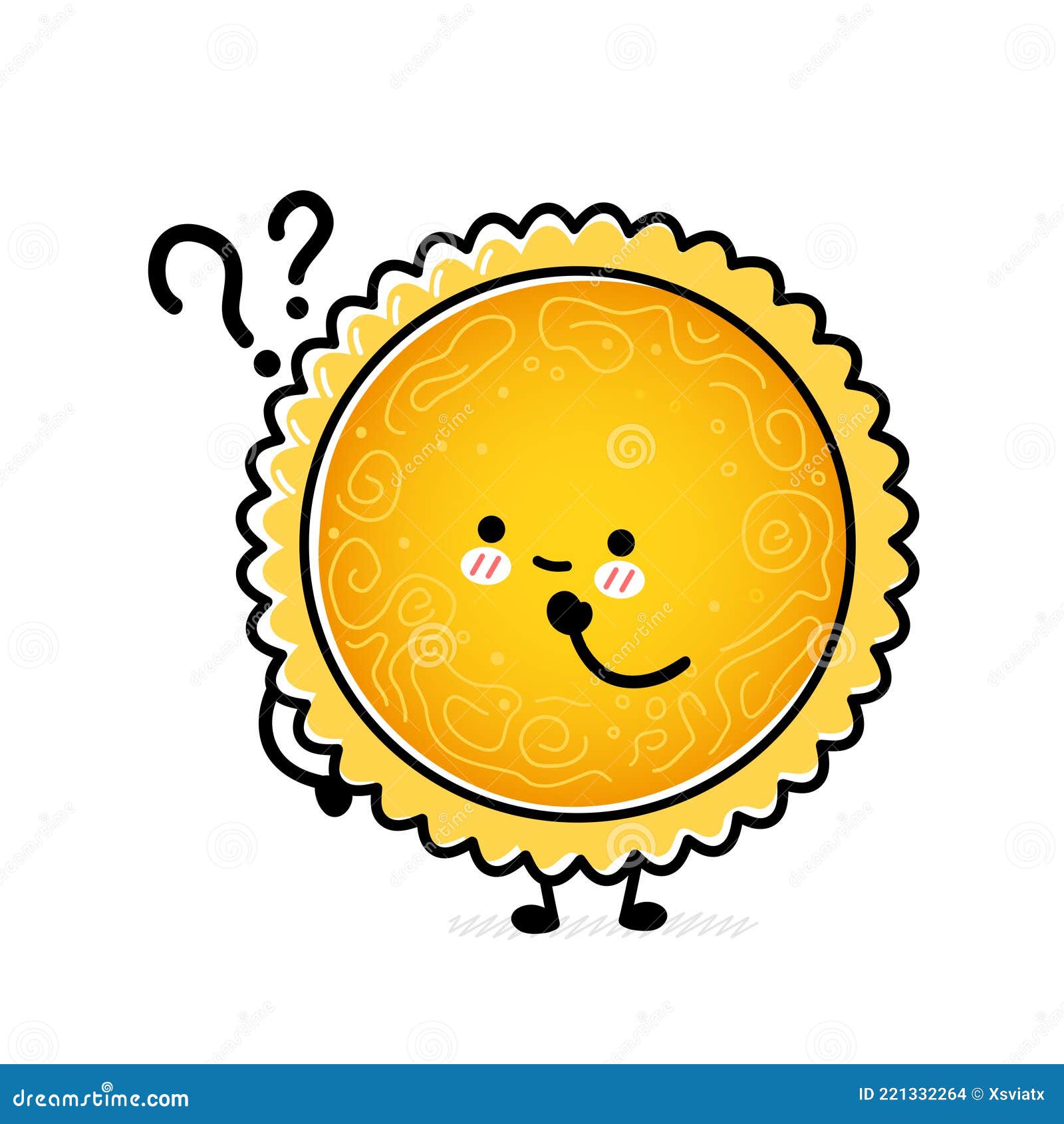 Funny Cute Vector Cartoon Illustration Icon Stock Vector - Illustration ...