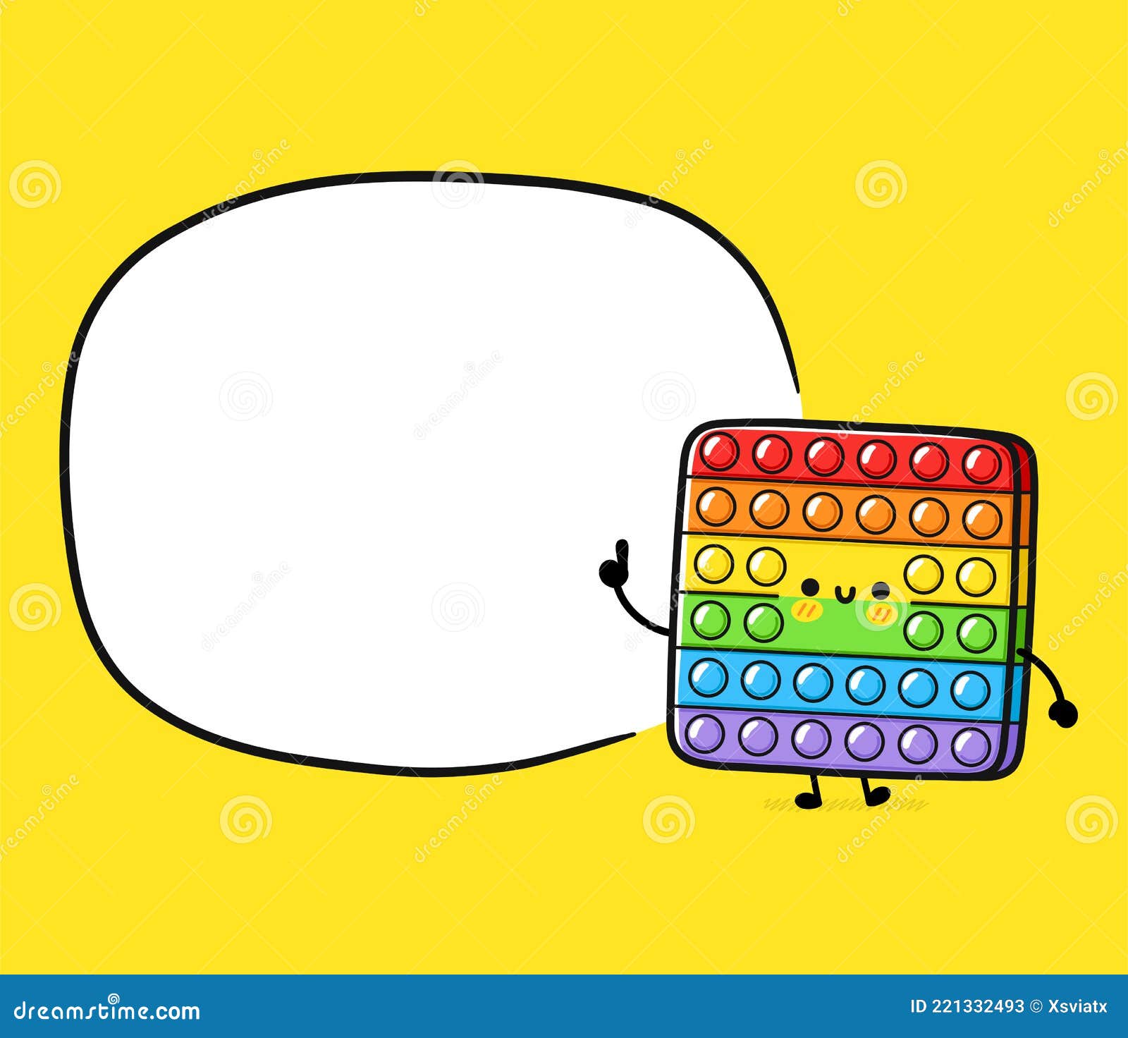 Funny Cute Vector Cartoon Illustration Icon Stock Vector - Illustration ...