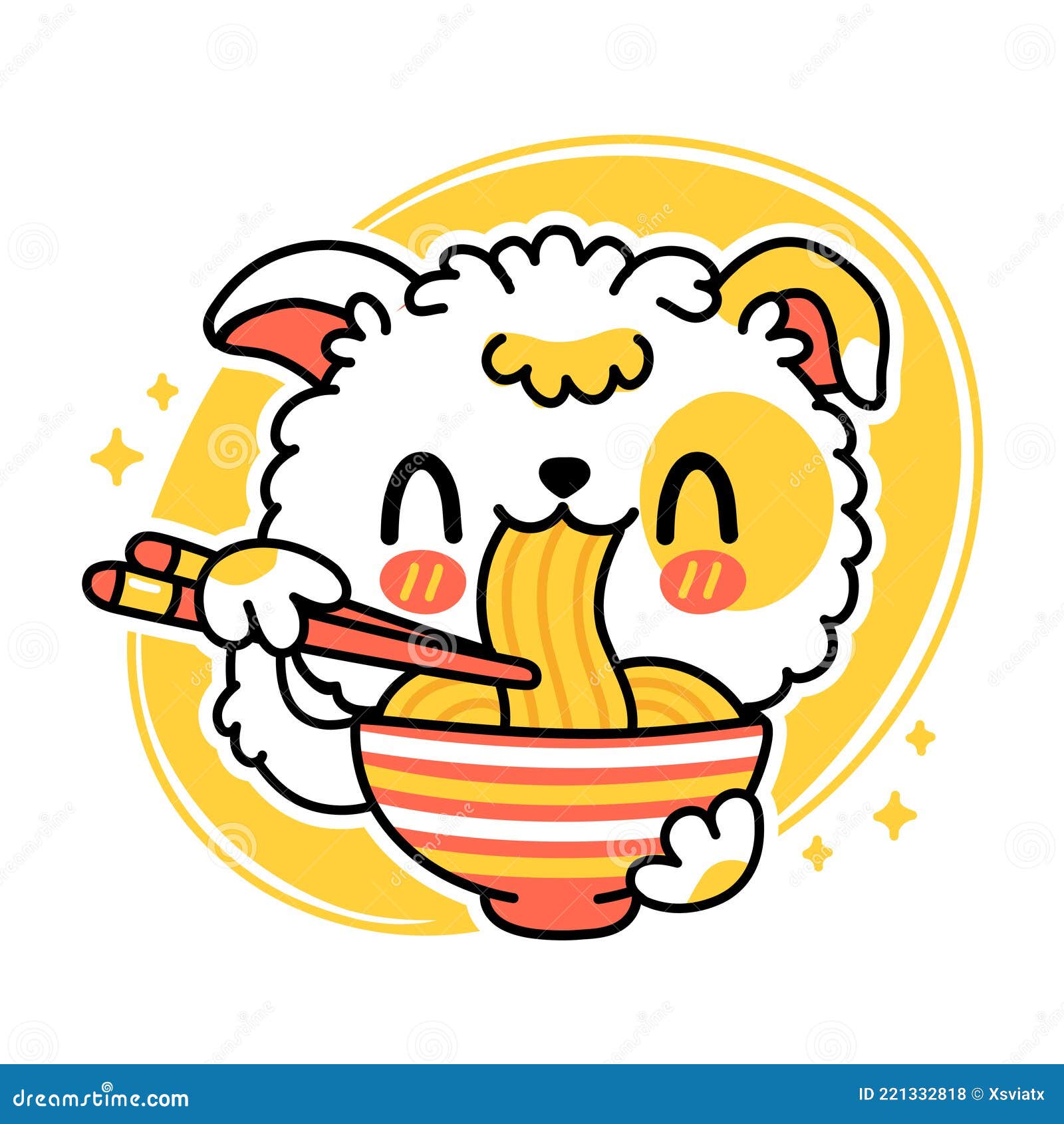 Funny Cute Vector Cartoon Illustration Icon Stock Vector - Illustration ...