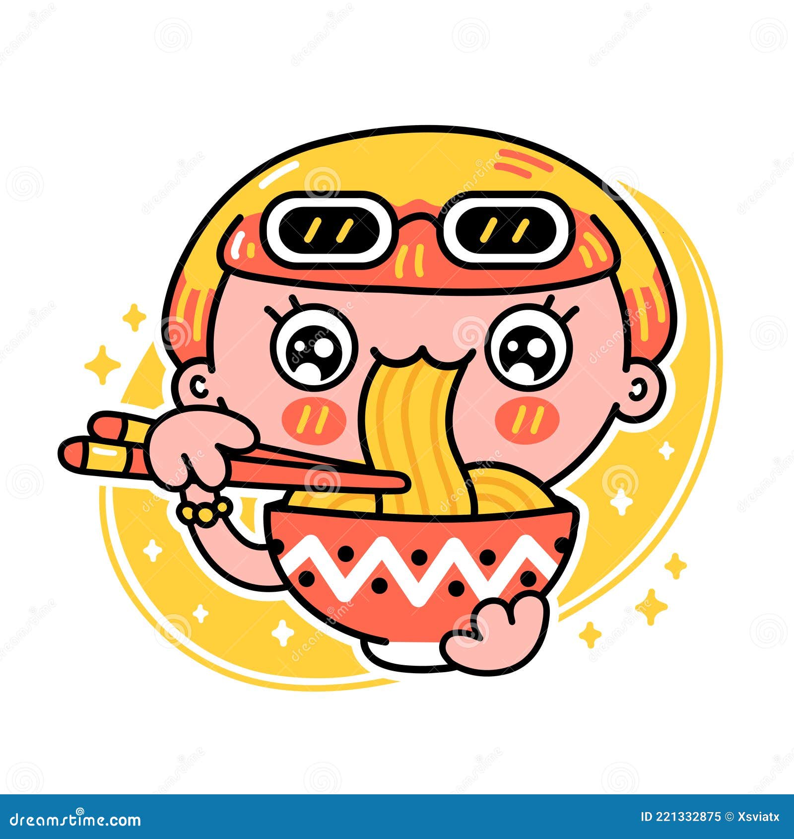 Funny Cute Vector Cartoon Illustration Icon Stock Vector - Illustration ...