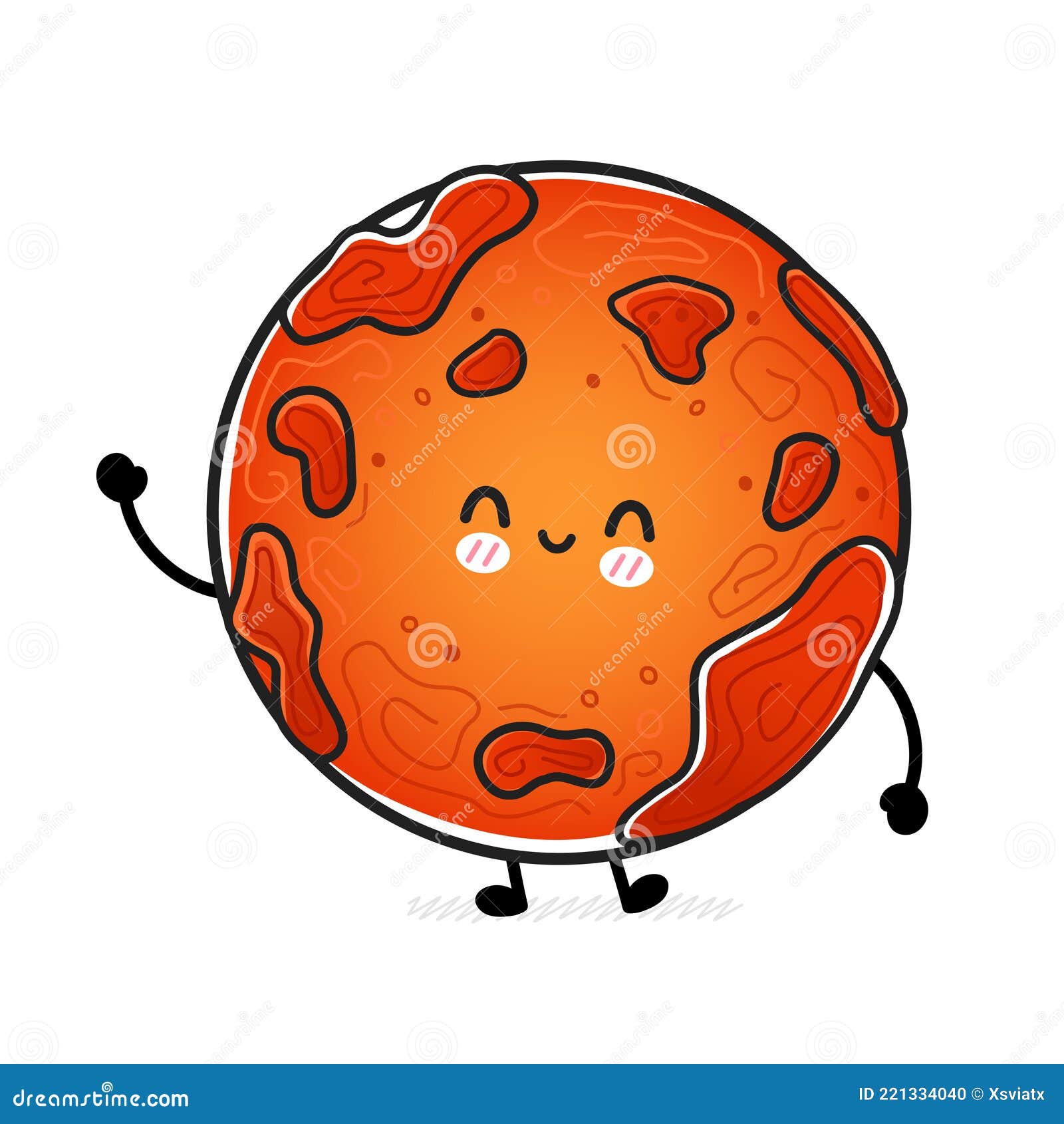 Funny Cute Vector Cartoon Illustration Icon Stock Vector - Illustration ...