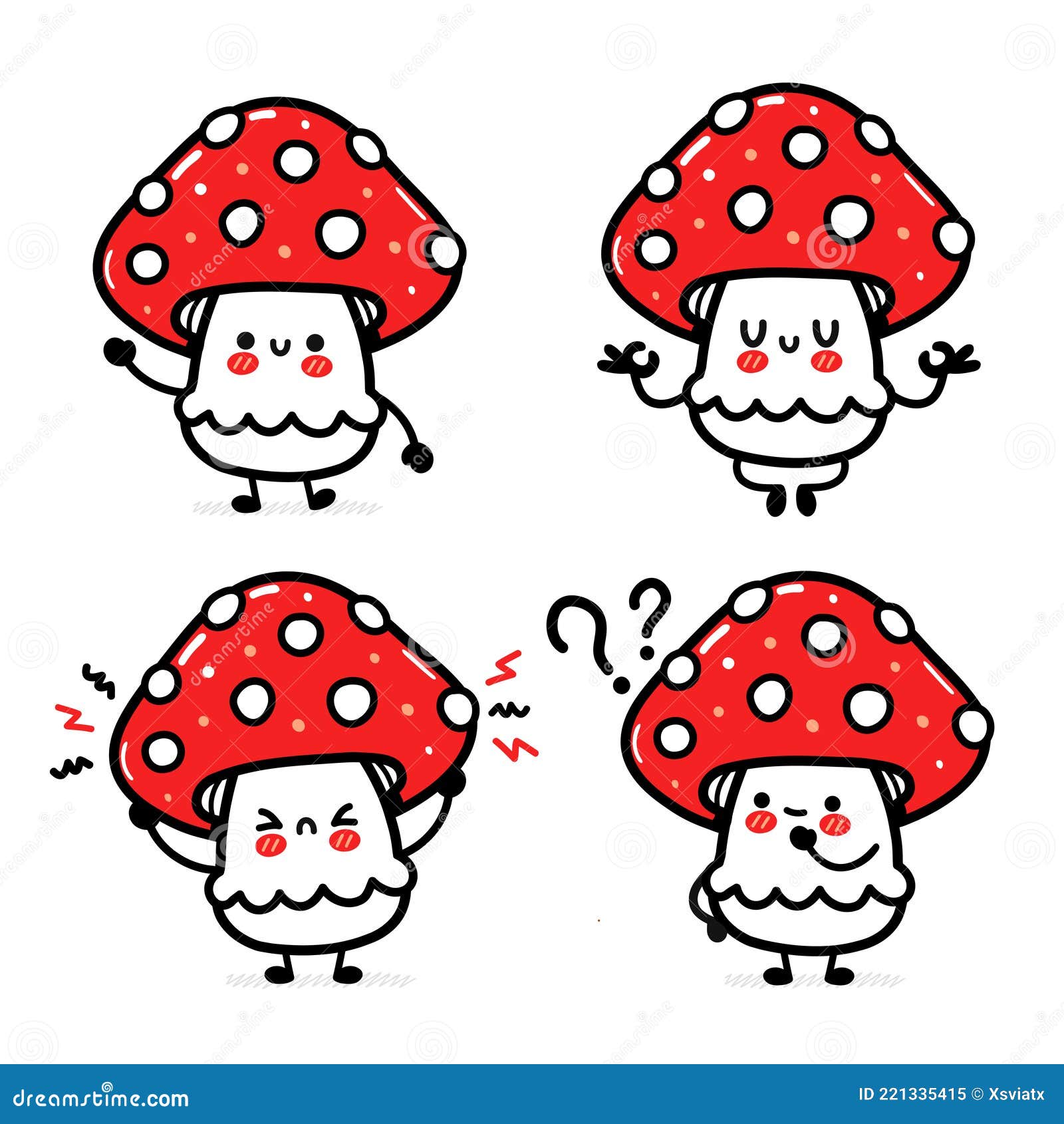 Funny Cute Vector Cartoon Illustration Icon Stock Vector - Illustration ...