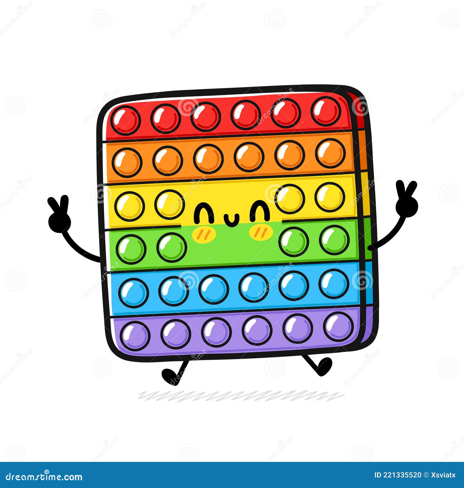 Funny Cute Vector Cartoon Illustration Icon Stock Vector - Illustration ...