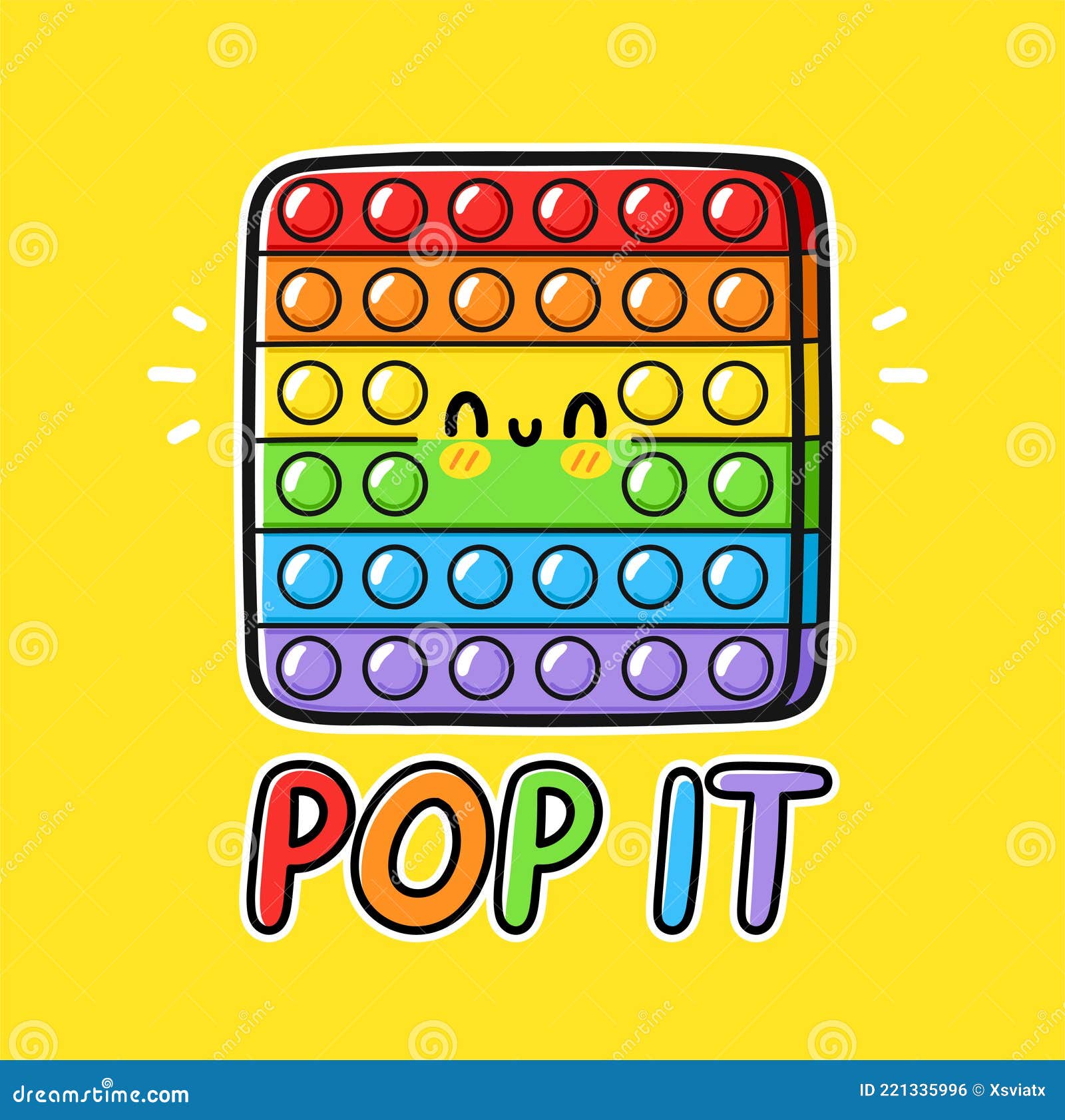 Funny Cute Vector Cartoon Illustration Icon Stock Vector - Illustration ...