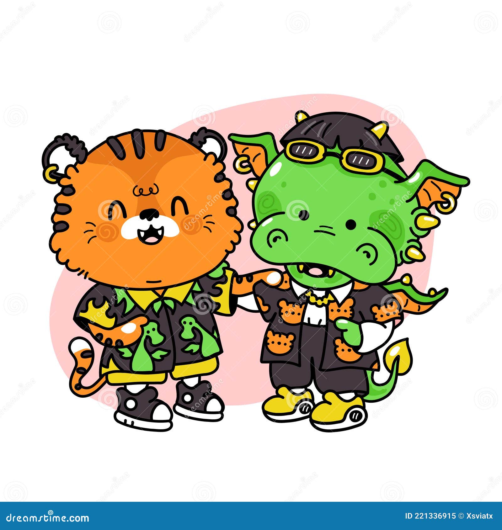 Funny Cute Vector Cartoon Illustration Icon Stock Vector - Illustration ...