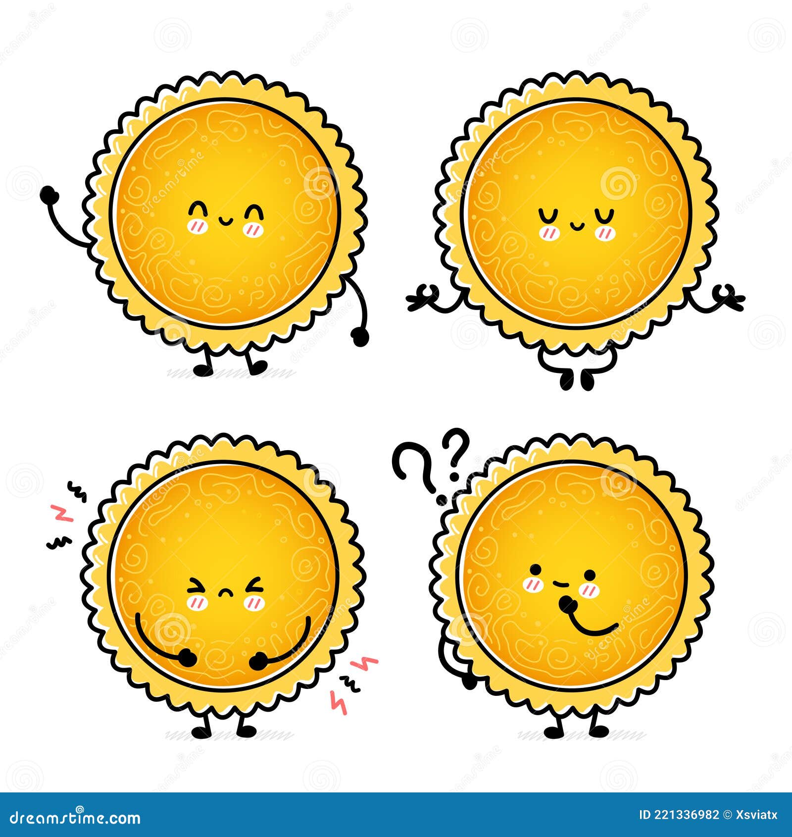 Funny Cute Vector Cartoon Illustration Icon Stock Vector - Illustration ...