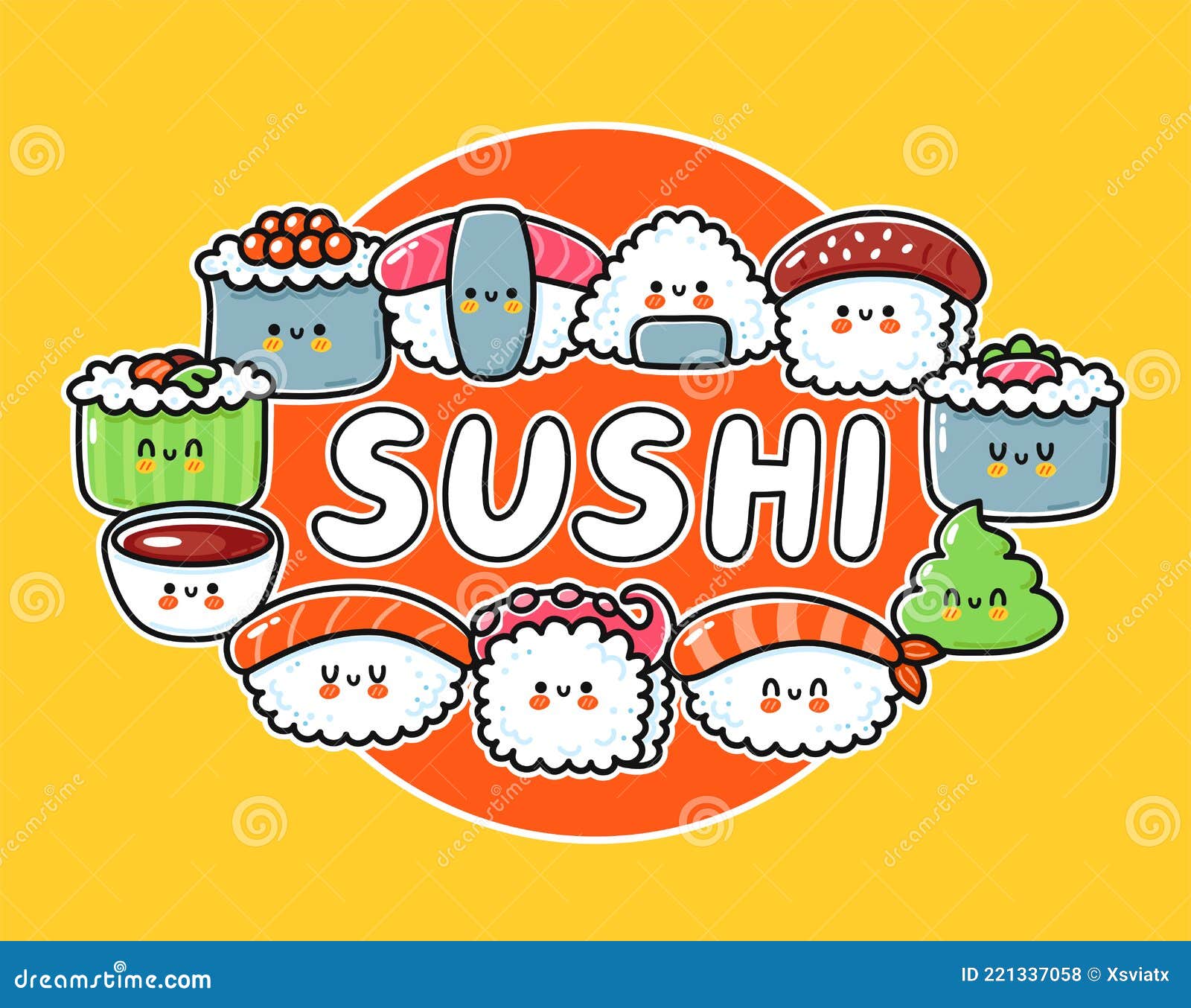 Funny Cute Vector Cartoon Illustration Icon Stock Vector - Illustration ...