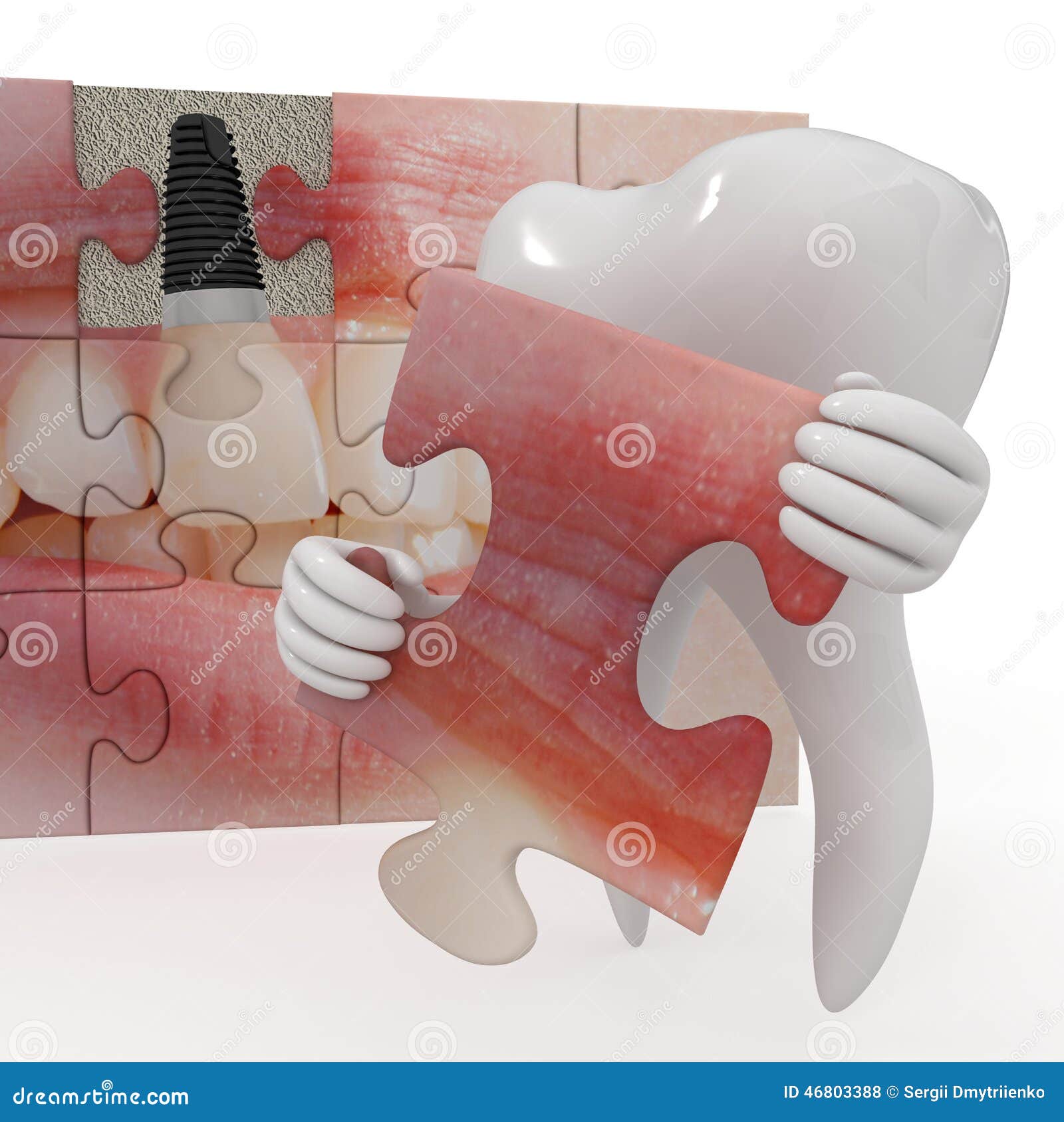 Funny dentistry stock illustration. Illustration of white - 46803388