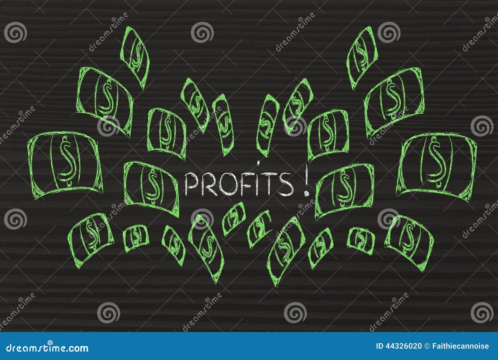 Funny Design with Money Explosion Stock Illustration - Illustration of ...