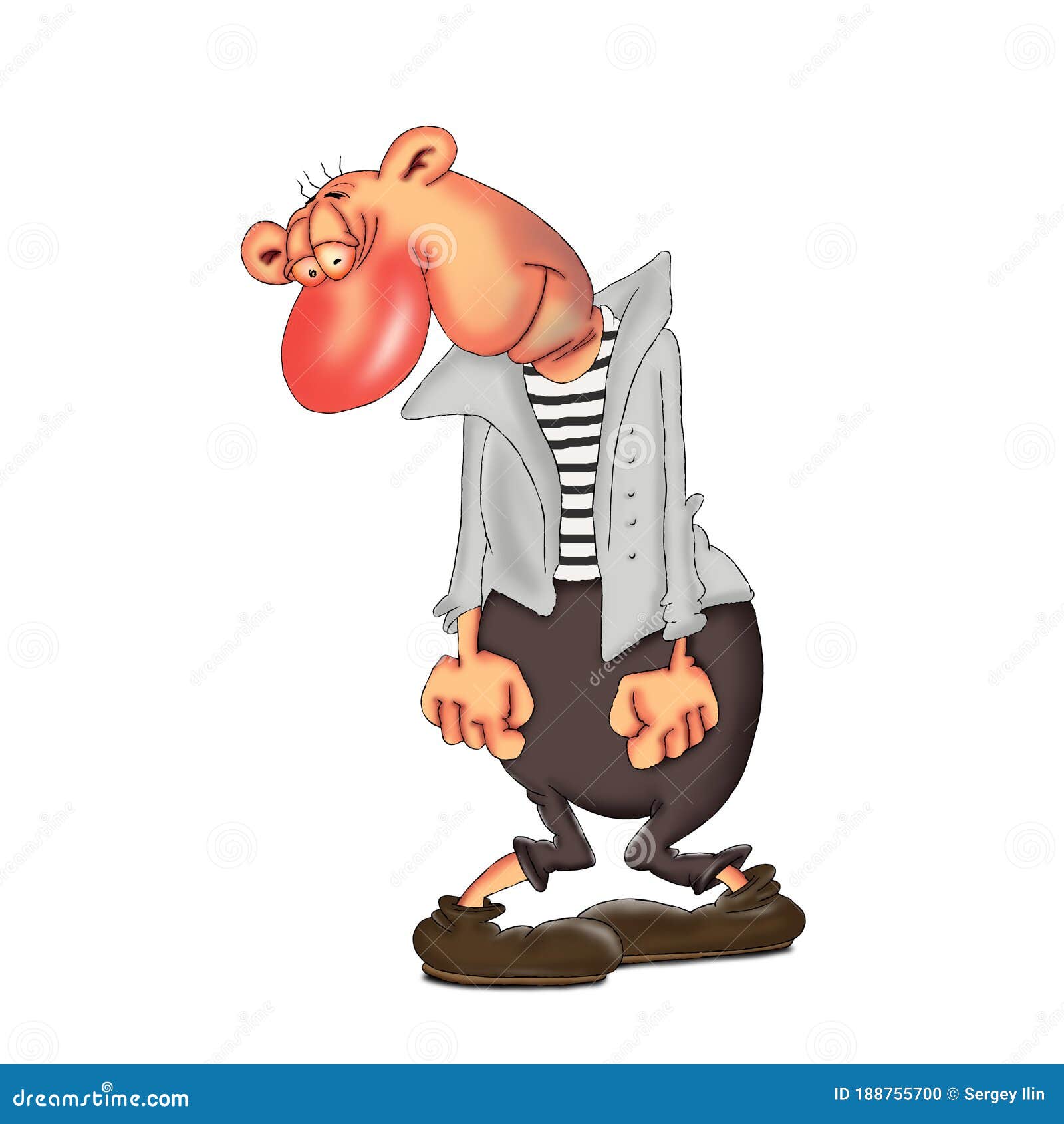 Desperate Man Cartoon Vector | CartoonDealer.com #22772285