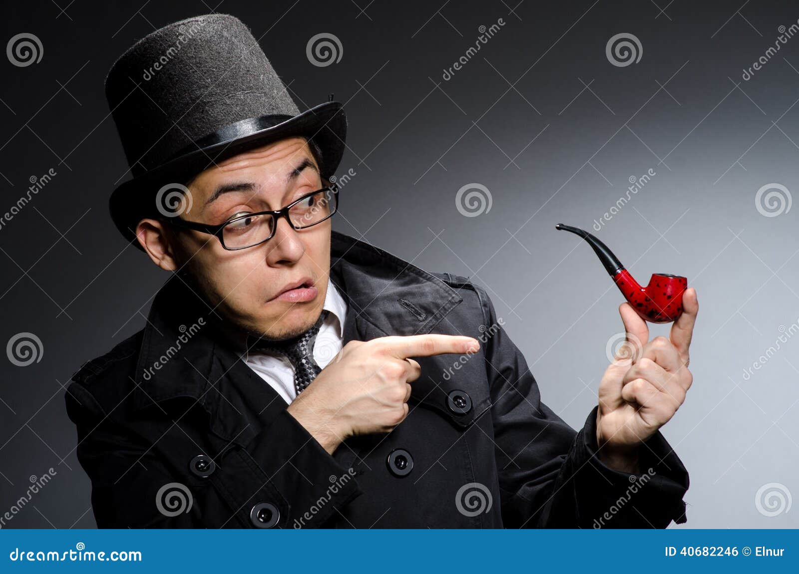 Funny detective stock photo. Image of investigator, search - 40682246