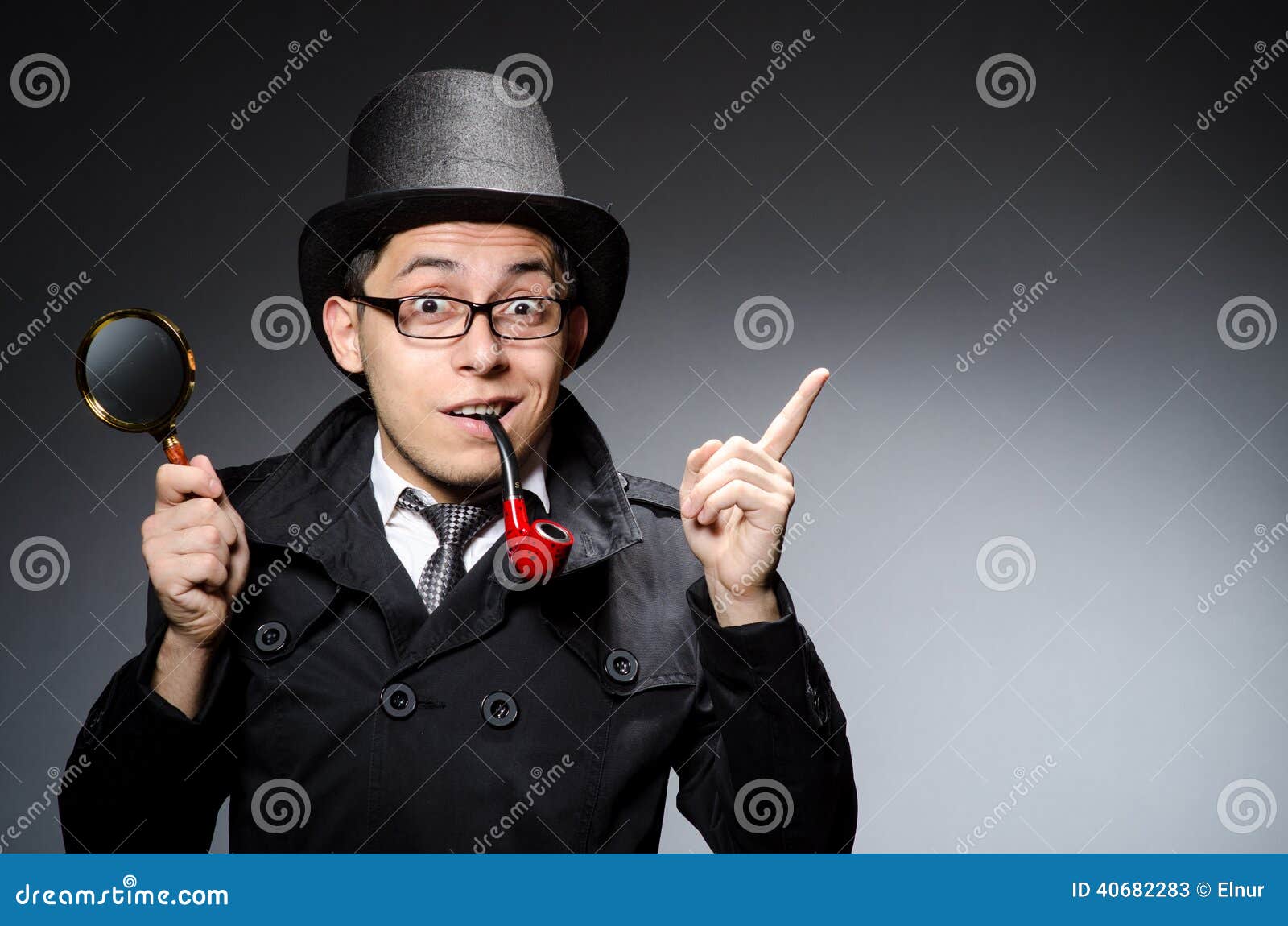 Funny detective stock image. Image of private, detective - 40682283