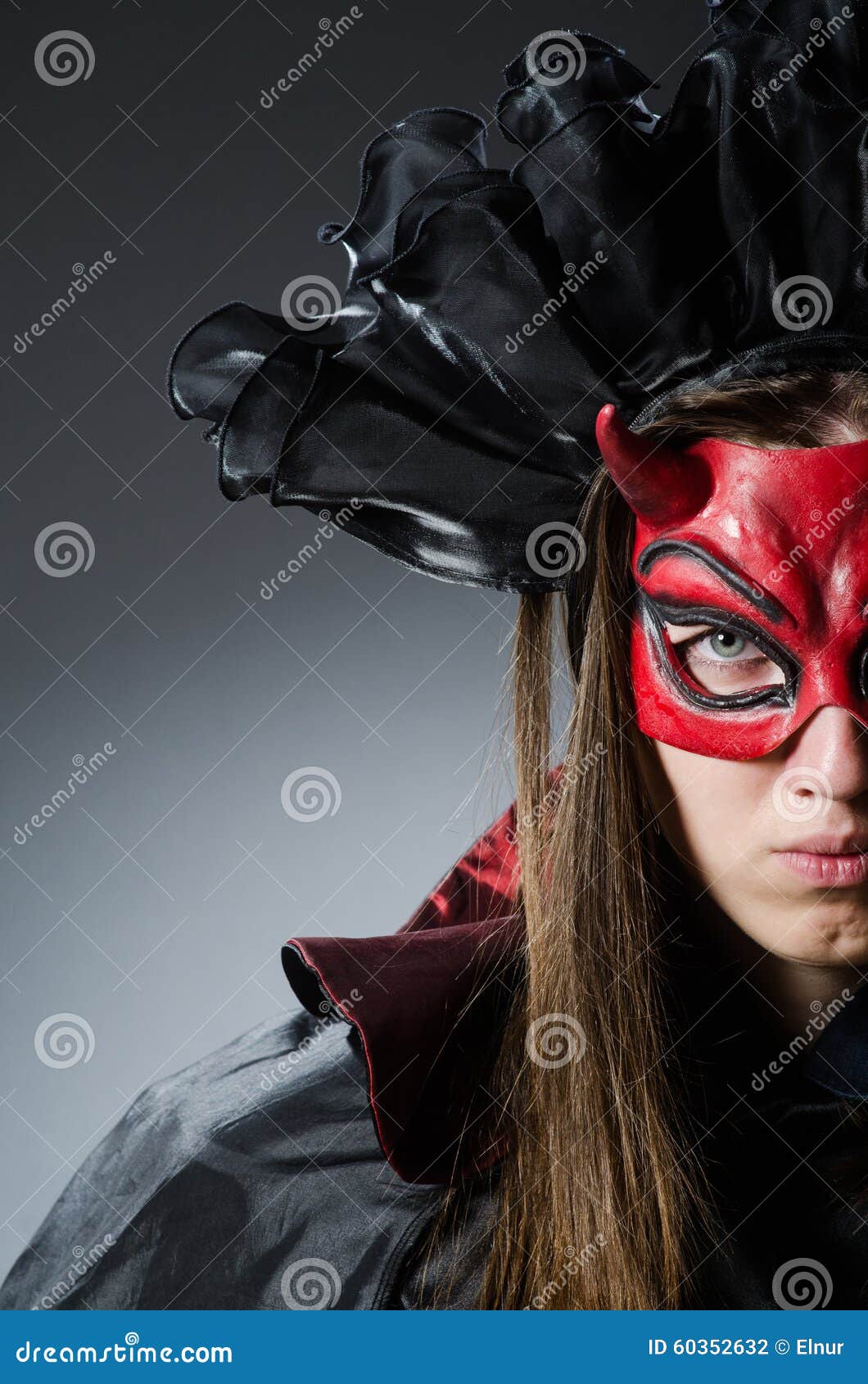 Funny Deveil in Halloween Concept Stock Photo - Image of party, lucifer ...