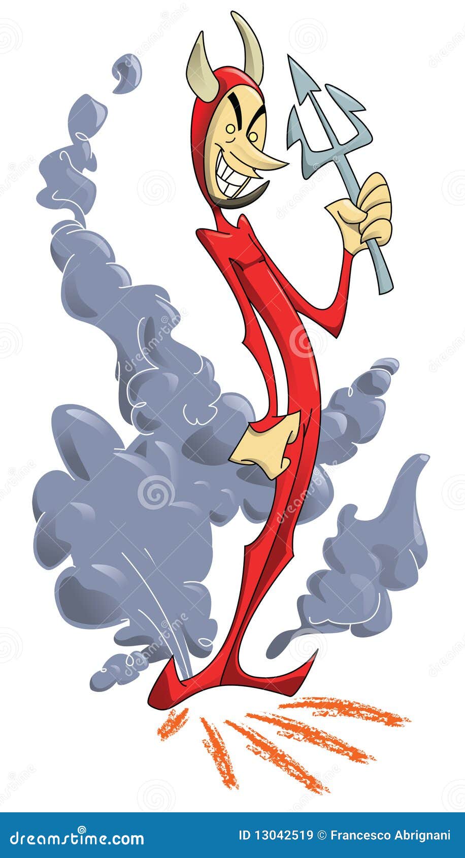 Funny Devil stock vector. Illustration of cool, lucifer - 13042519