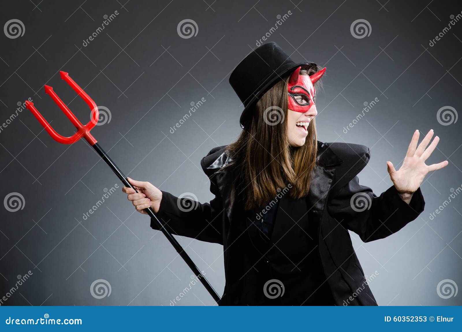 Funny Devil in Halloween Concept Stock Image - Image of dead, ghost ...