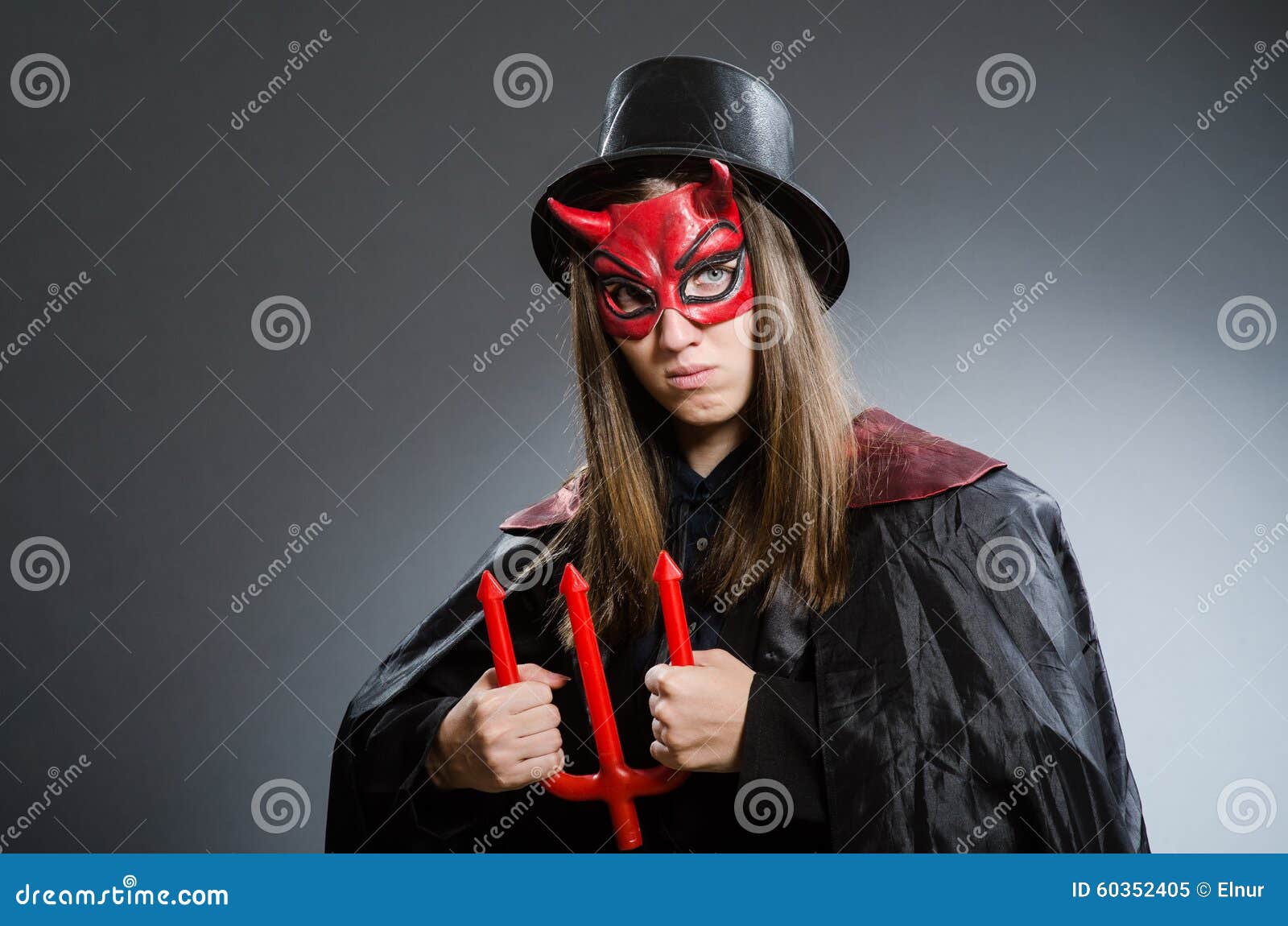 Funny Devil in Halloween Concept Stock Image - Image of bloody, inferno ...
