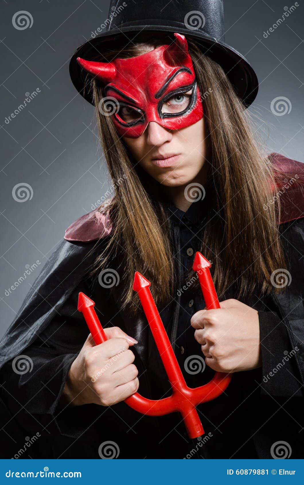 The Funny Devil in Halloween Concept Stock Image - Image of lucifer ...