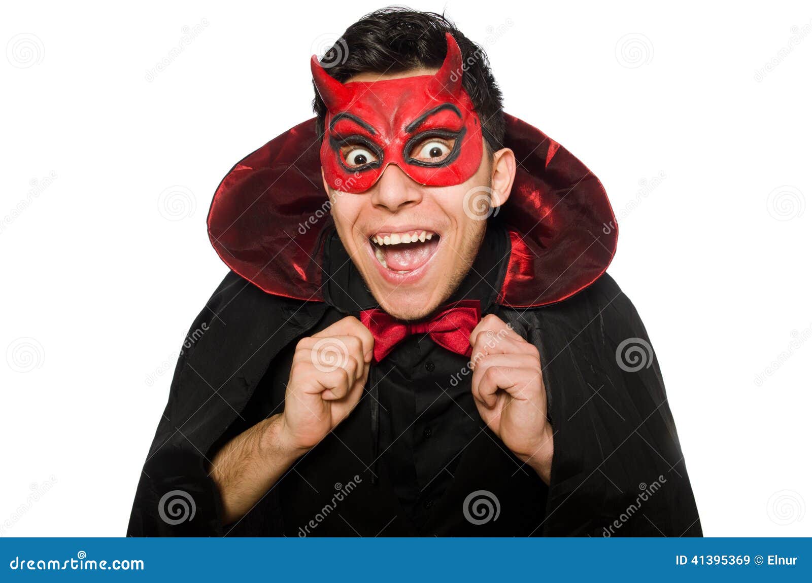 Funny devil isolated stock image. Image of character - 41395369
