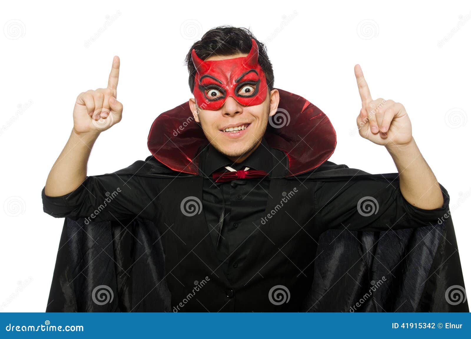 Funny devil isolated stock photo. Image of person, satan - 41915342