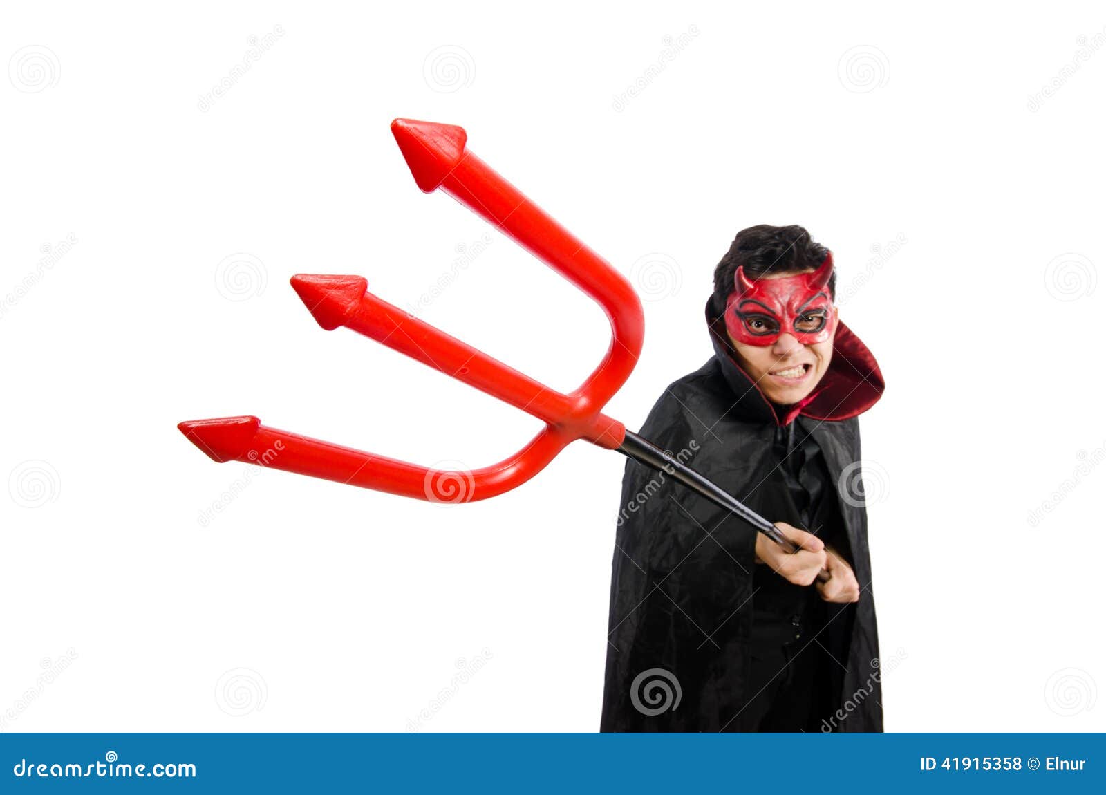 Funny devil isolated stock photo. Image of beautiful - 41915358