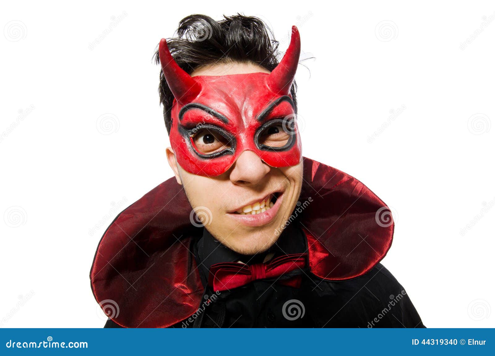 Funny devil stock photo. Image of beautiful, mascot, portrait - 44319340