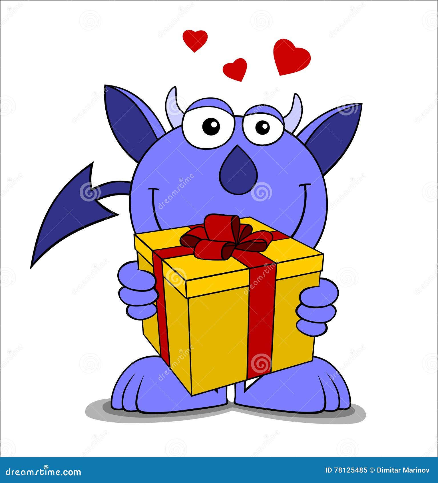 Funny devil stock vector. Illustration of devilkin, holiday - 78125485