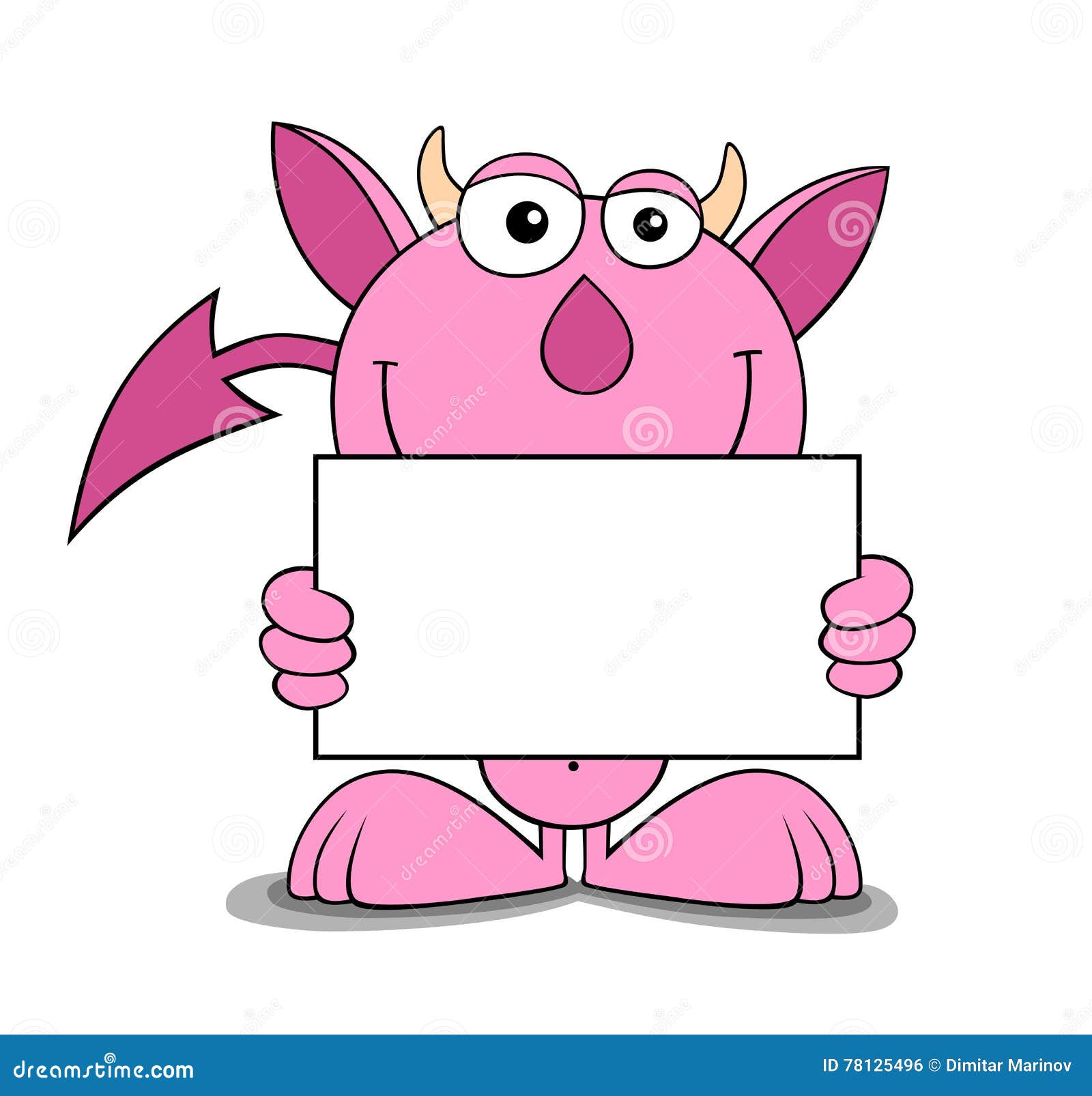 Funny devil stock vector. Illustration of devilkin, devil - 78125496