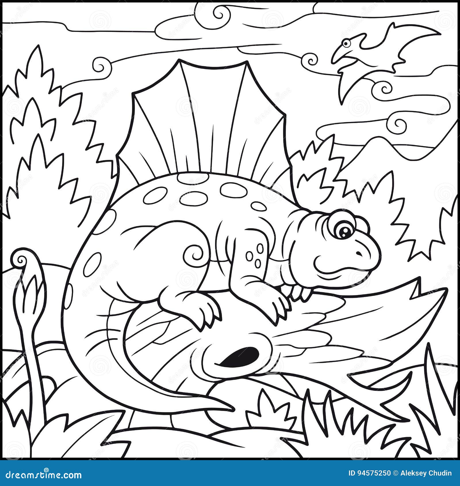 Dimetrodon Coloring Pages Coloring Pages