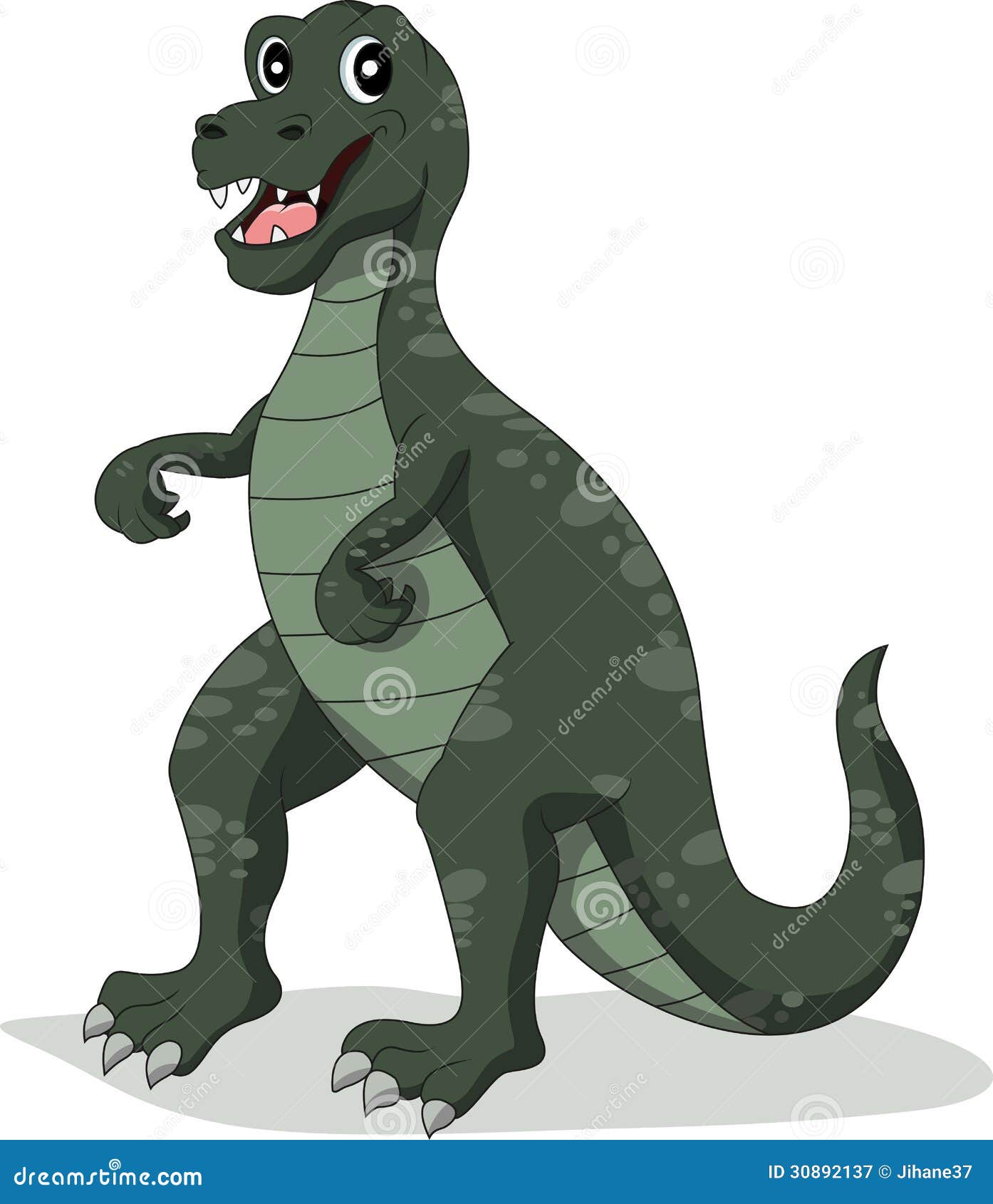 Funny Dinosaur Cartoon Royalty-Free Illustration | CartoonDealer.com ...