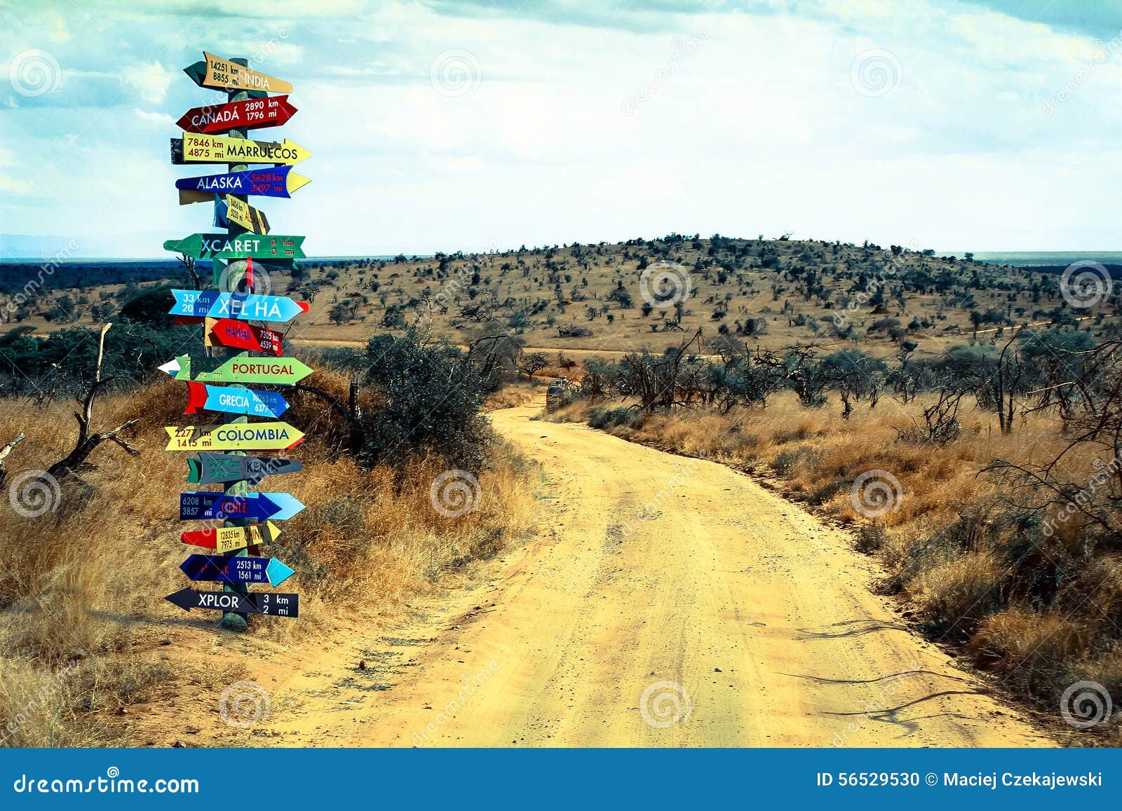 Funny directions signpost stock photo. Image of multiple - 56529530