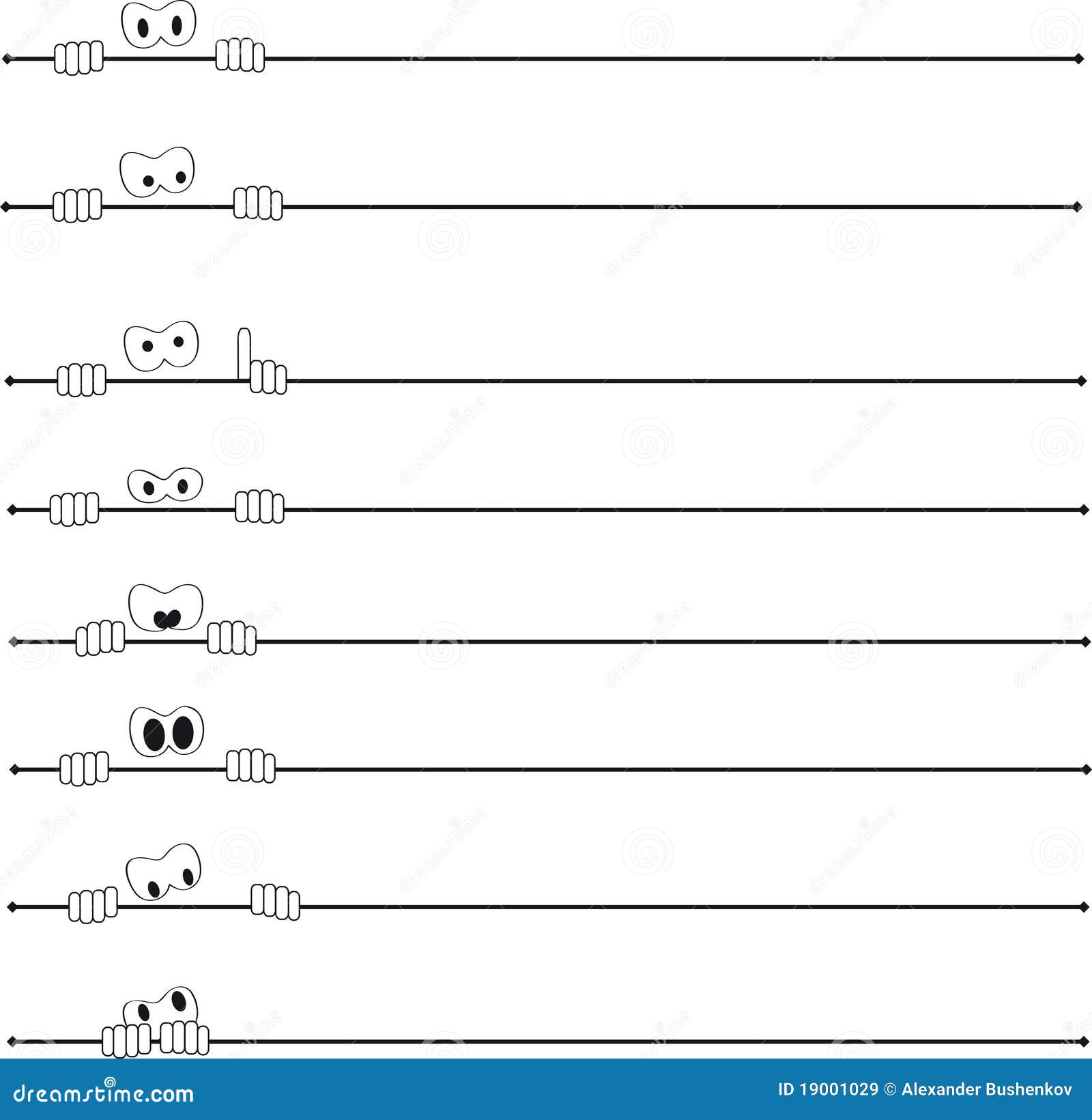 Funny dividers stock vector. Illustration of decorative - 19001029