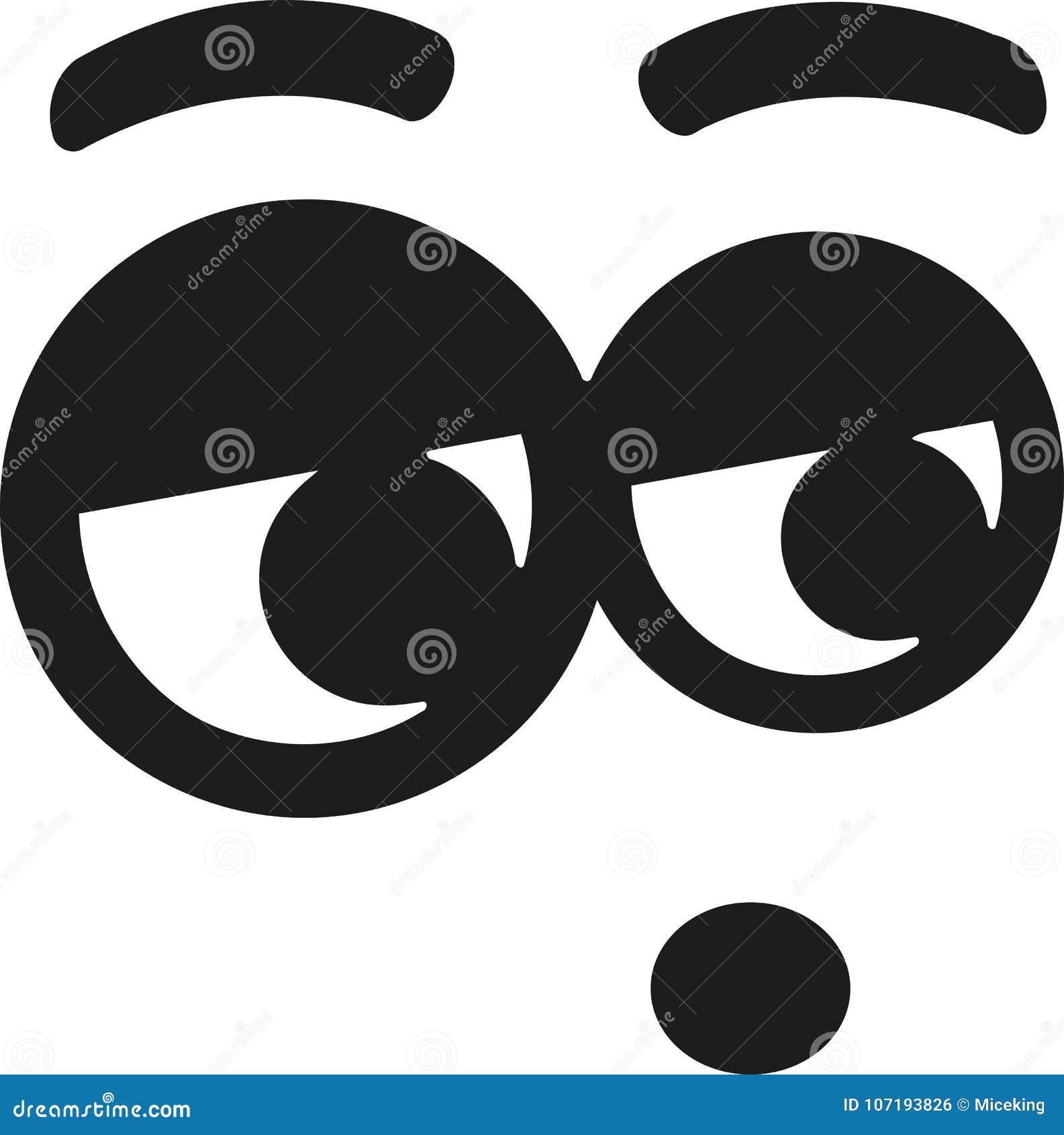 Funny dizzy smiley stock vector. Illustration of pictogram - 107193826