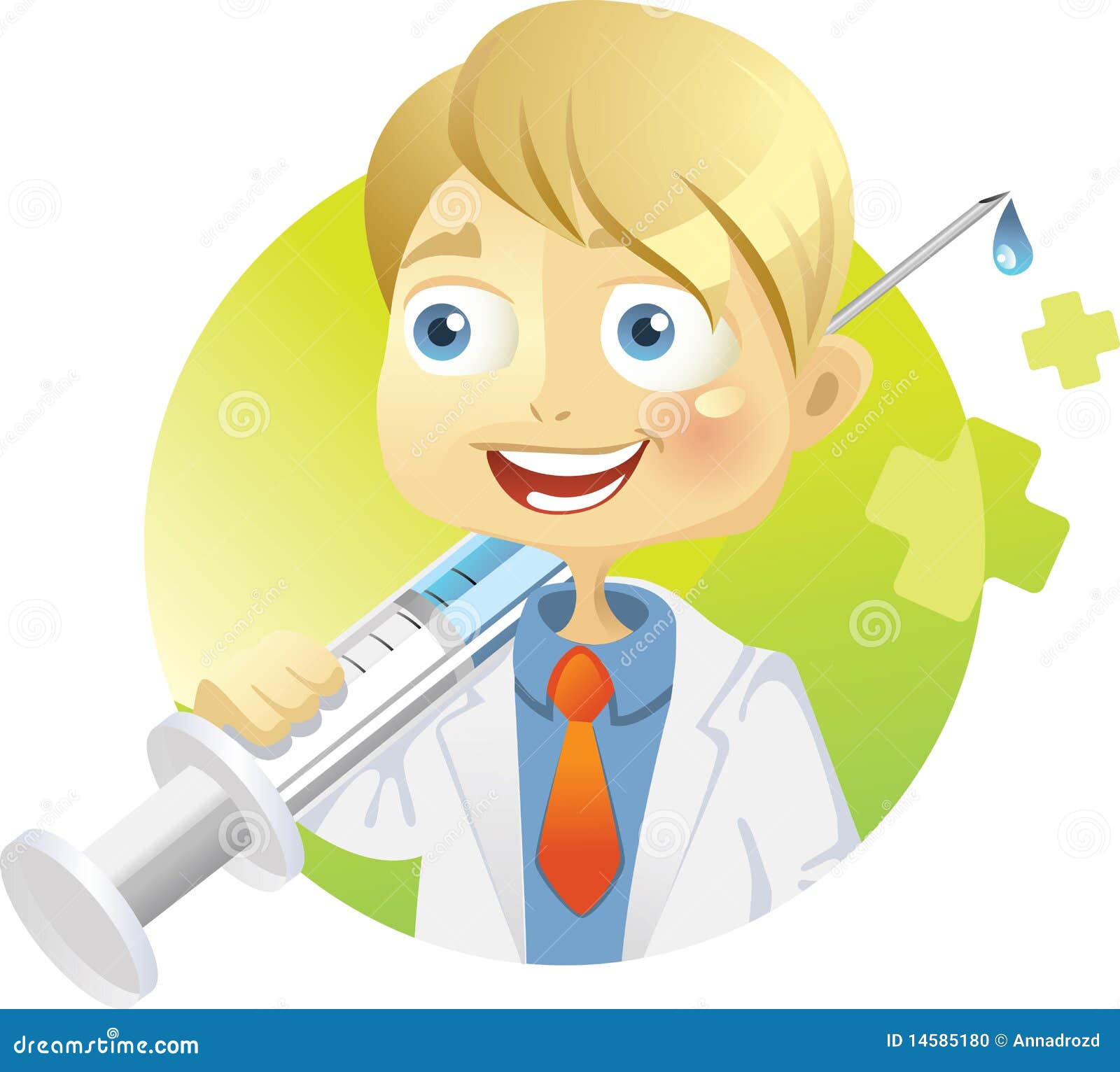 Funny doctor stock vector. Illustration of service, shirt - 14585180