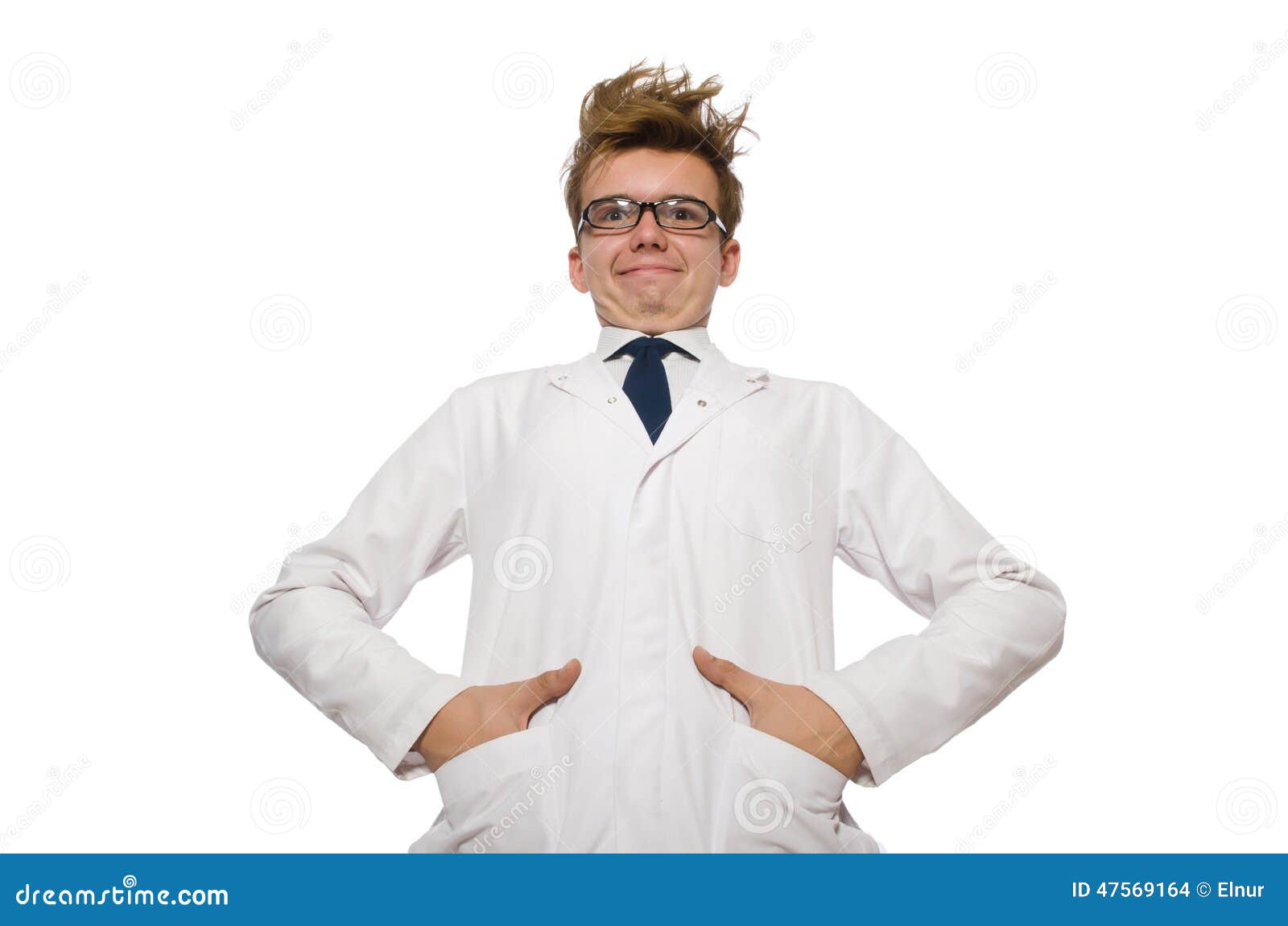 Funny doctor isolated stock photo. Image of medical, humour - 47569164