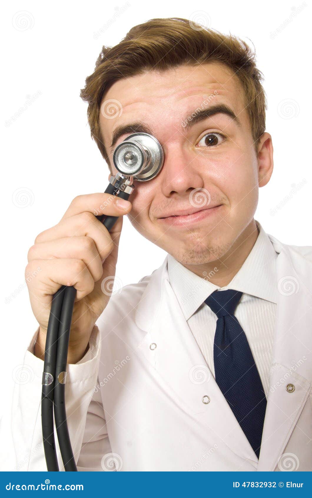 Funny doctor isolated stock photo. Image of illness, expertise - 47832932
