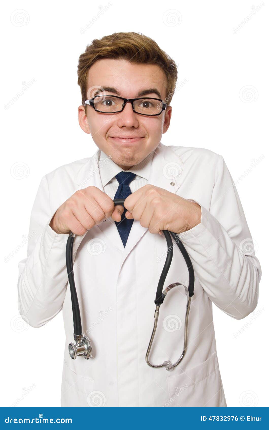 Funny doctor isolated stock photo. Image of nerd, emergency - 47832976
