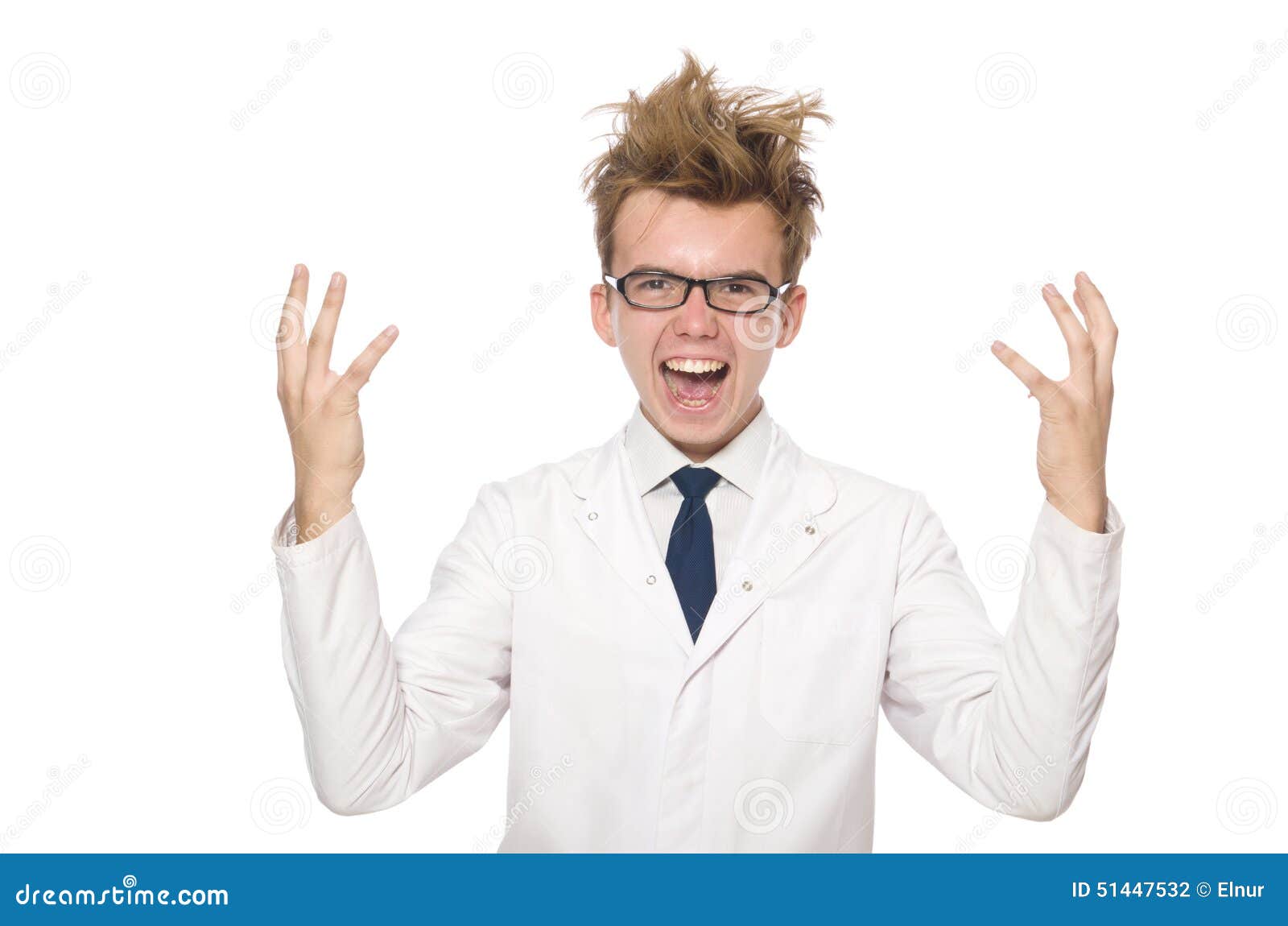 Funny doctor stock photo. Image of cheerful, irate, emergency - 51447532