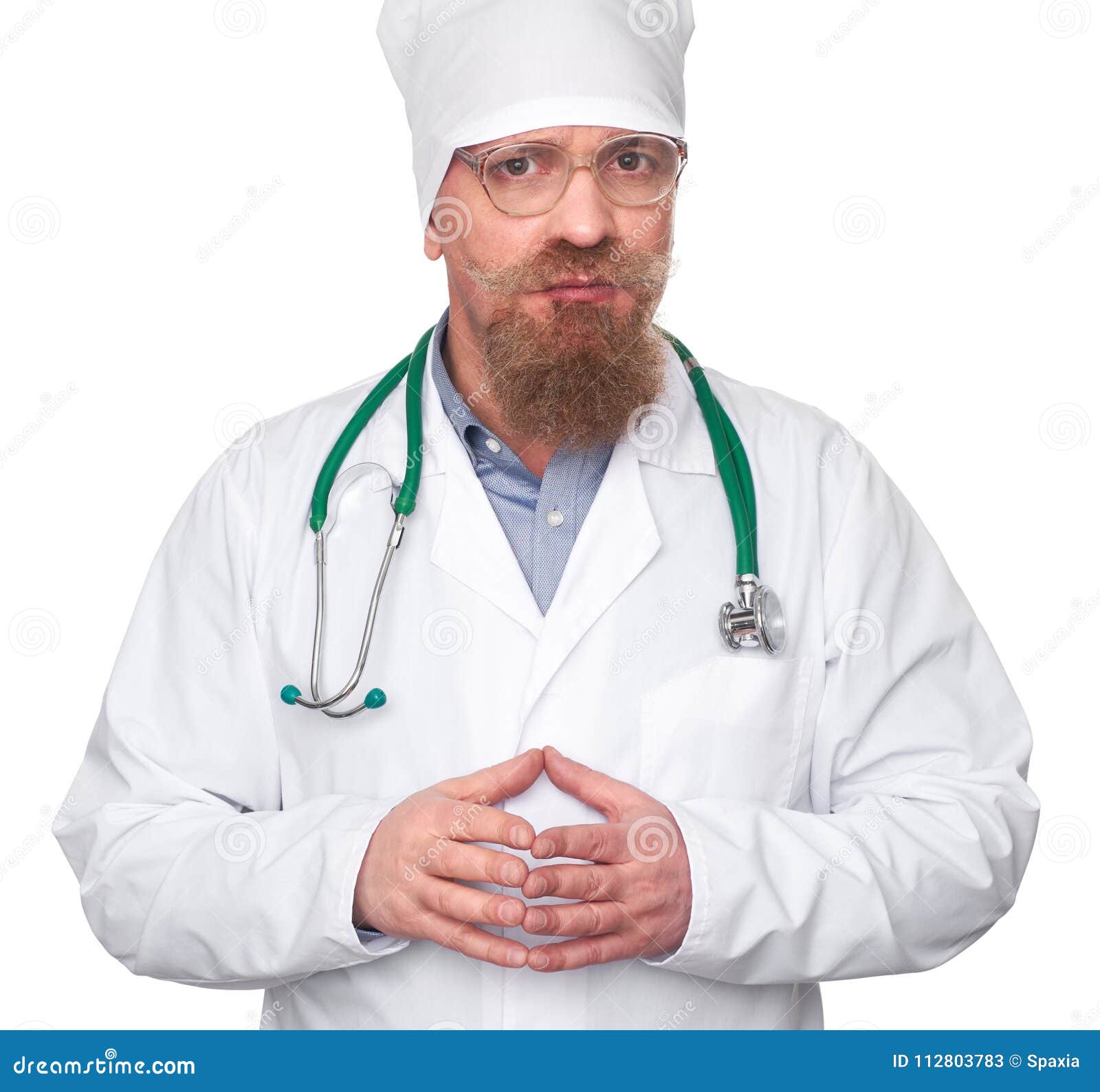 Funny Doctor Over White Background Stock Image - Image of medicine ...