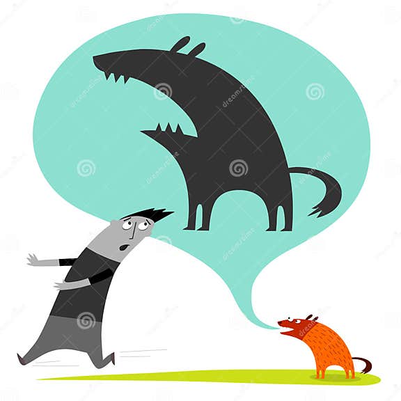 Funny dog barking stock vector. Illustration of hostile - 23221646